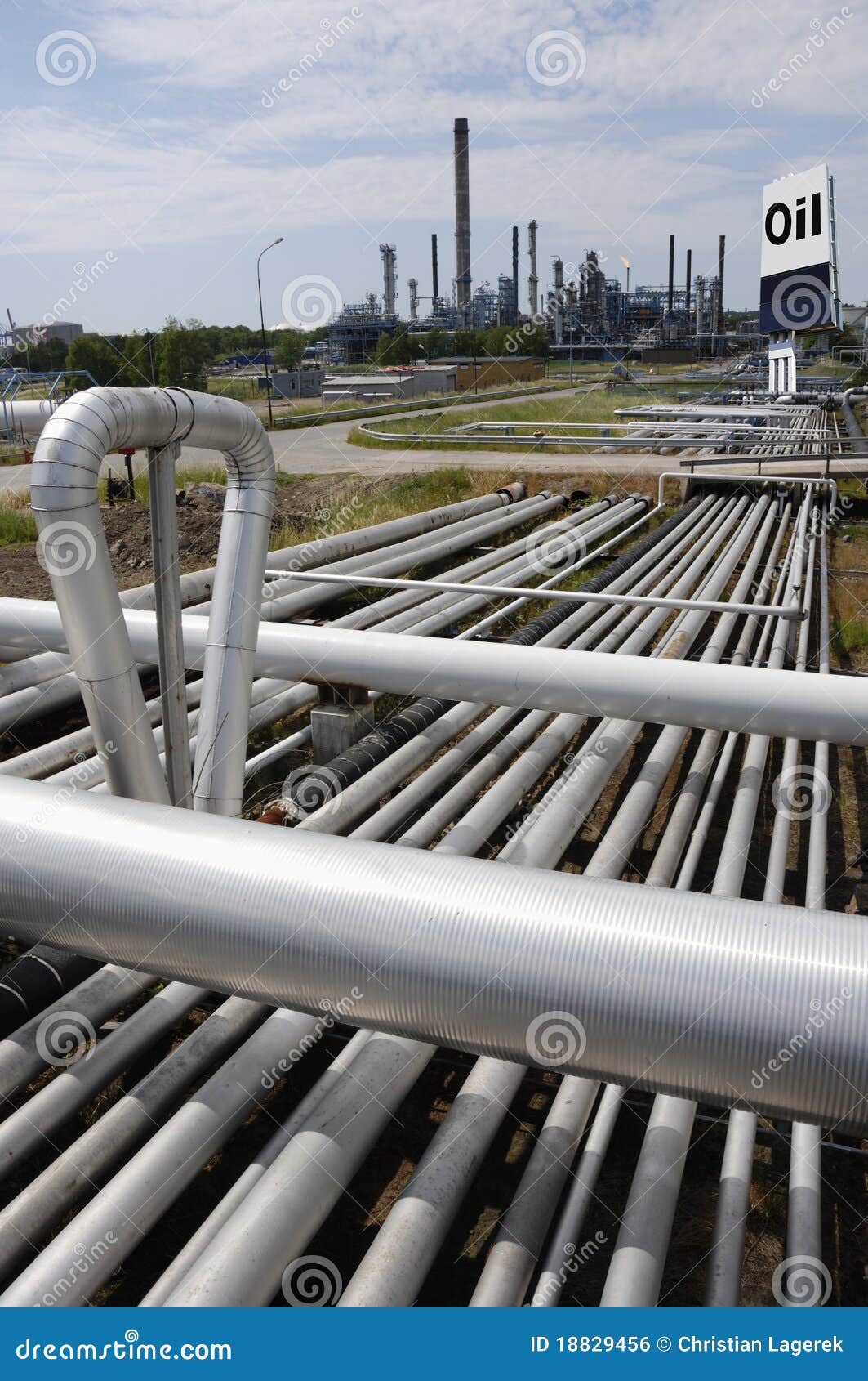Pipelines Leading To Oil-refinery Stock Photo - Image of fuel, storage ...