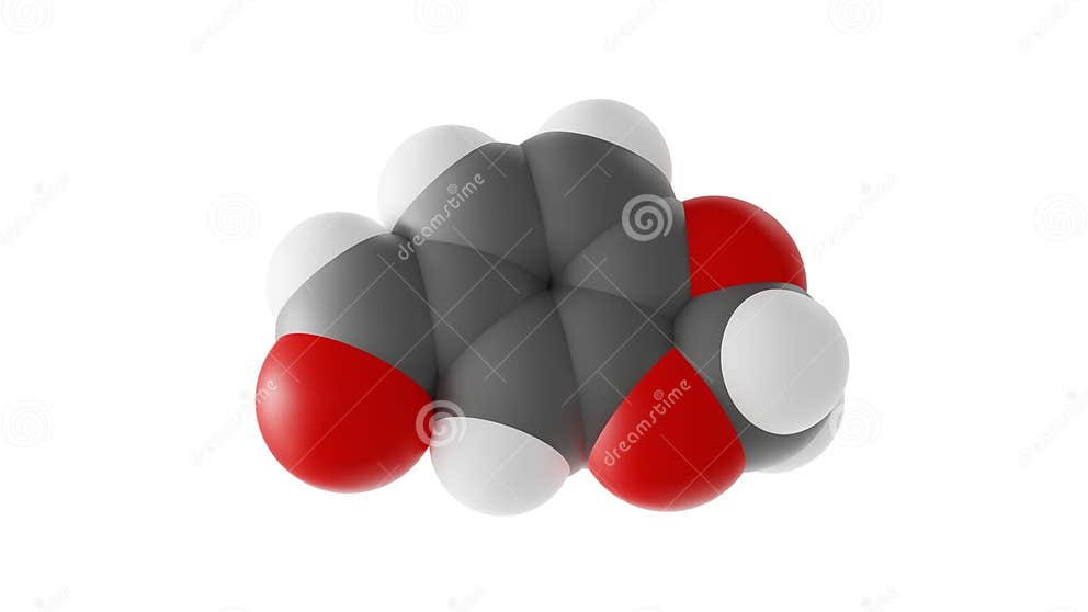 Piperonal Molecule, Heliotropin, Molecular Structure, Isolated 3d Model ...