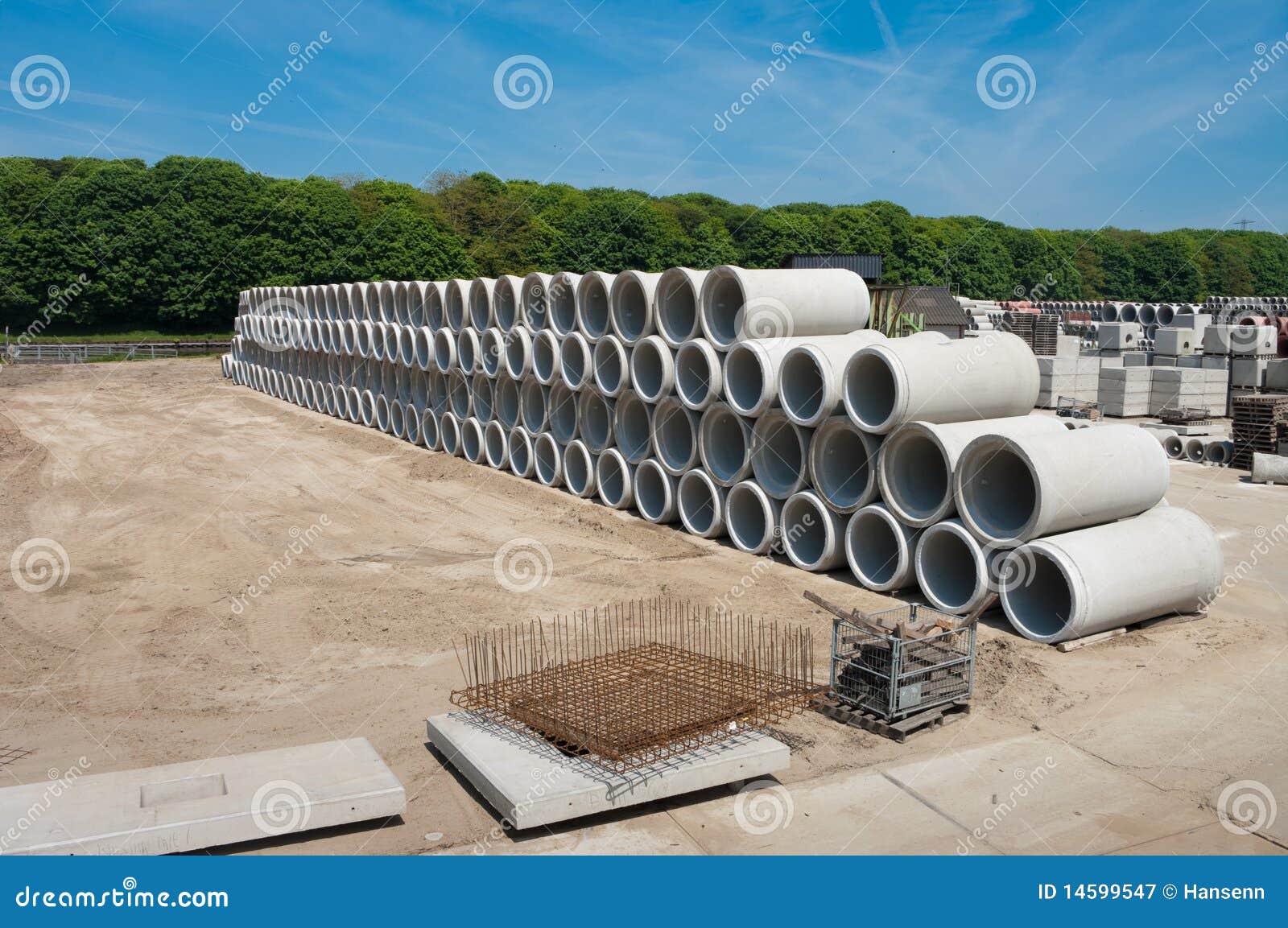 Pipes stock image. Image of cement, sewer, pile, stack - 14599547
