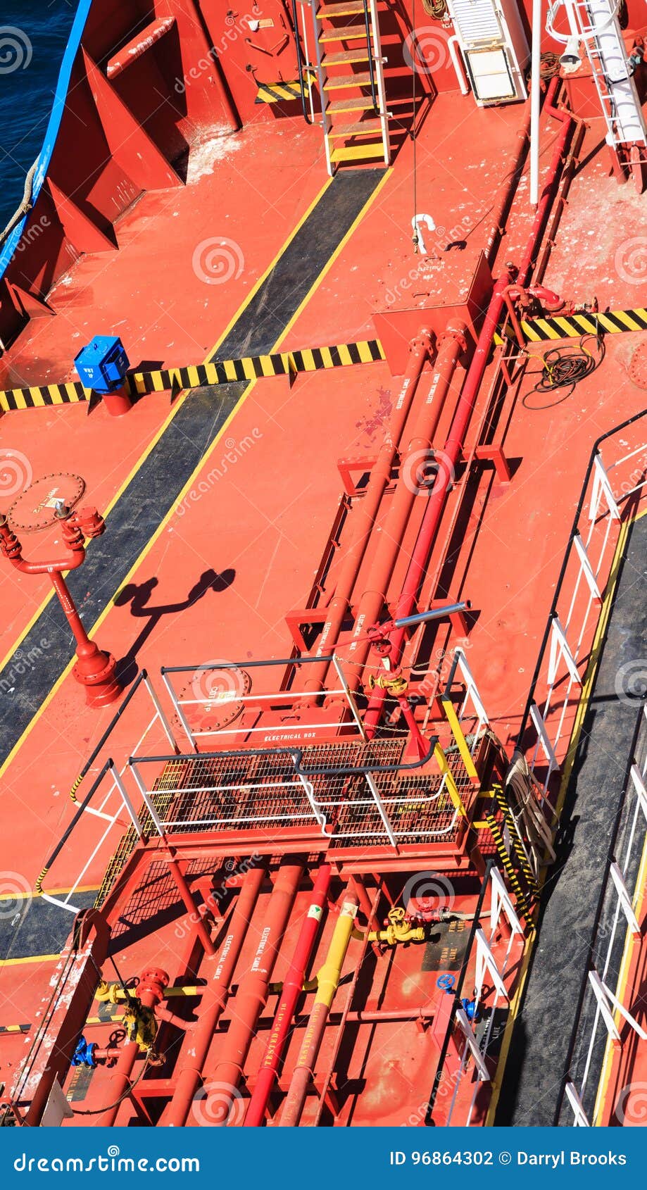 Pipes Across Deck of Tanker Stock Photo - Image of country, export ...