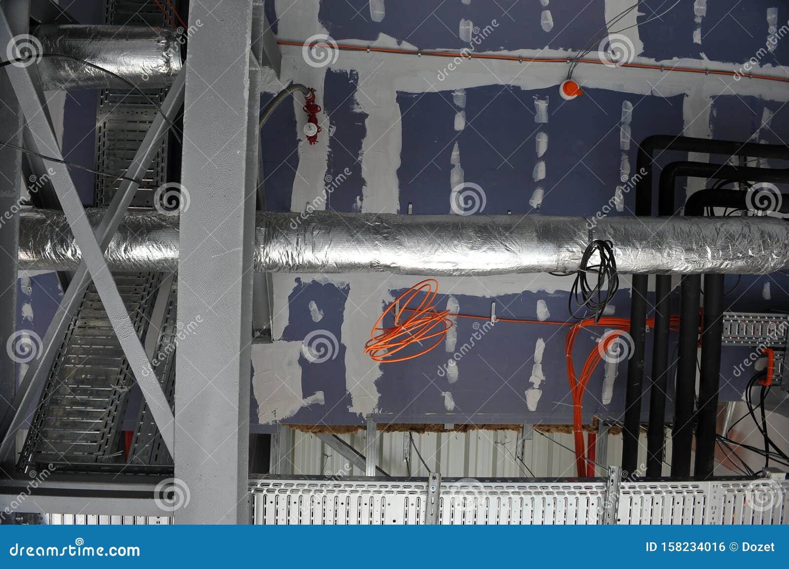 Construction and Installation Background Stock Photo - Image of ...