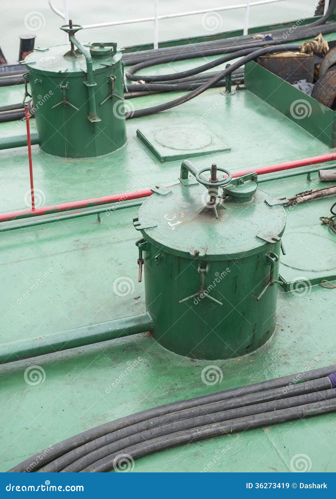 Pipes On The Deck Of The Tanker Royalty-Free Stock Image ...