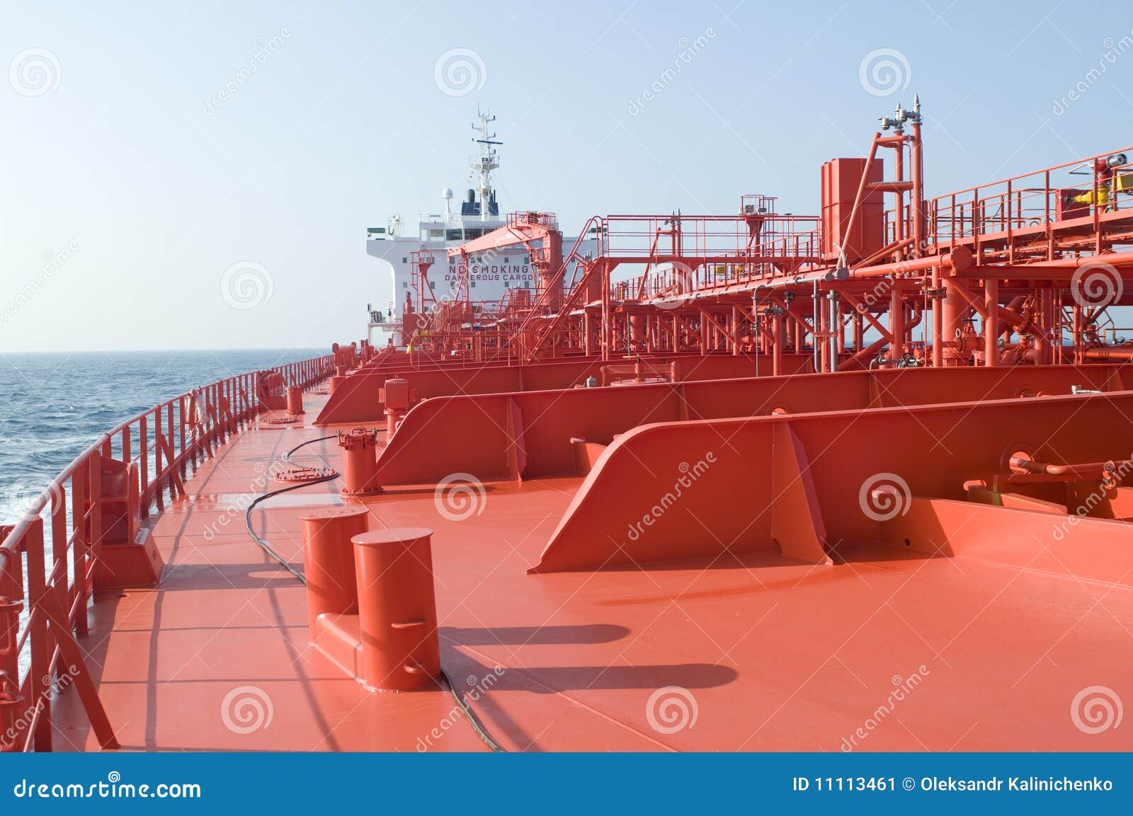 Pipes on the Deck of the Tanker Stock Image - Image of ventilation ...