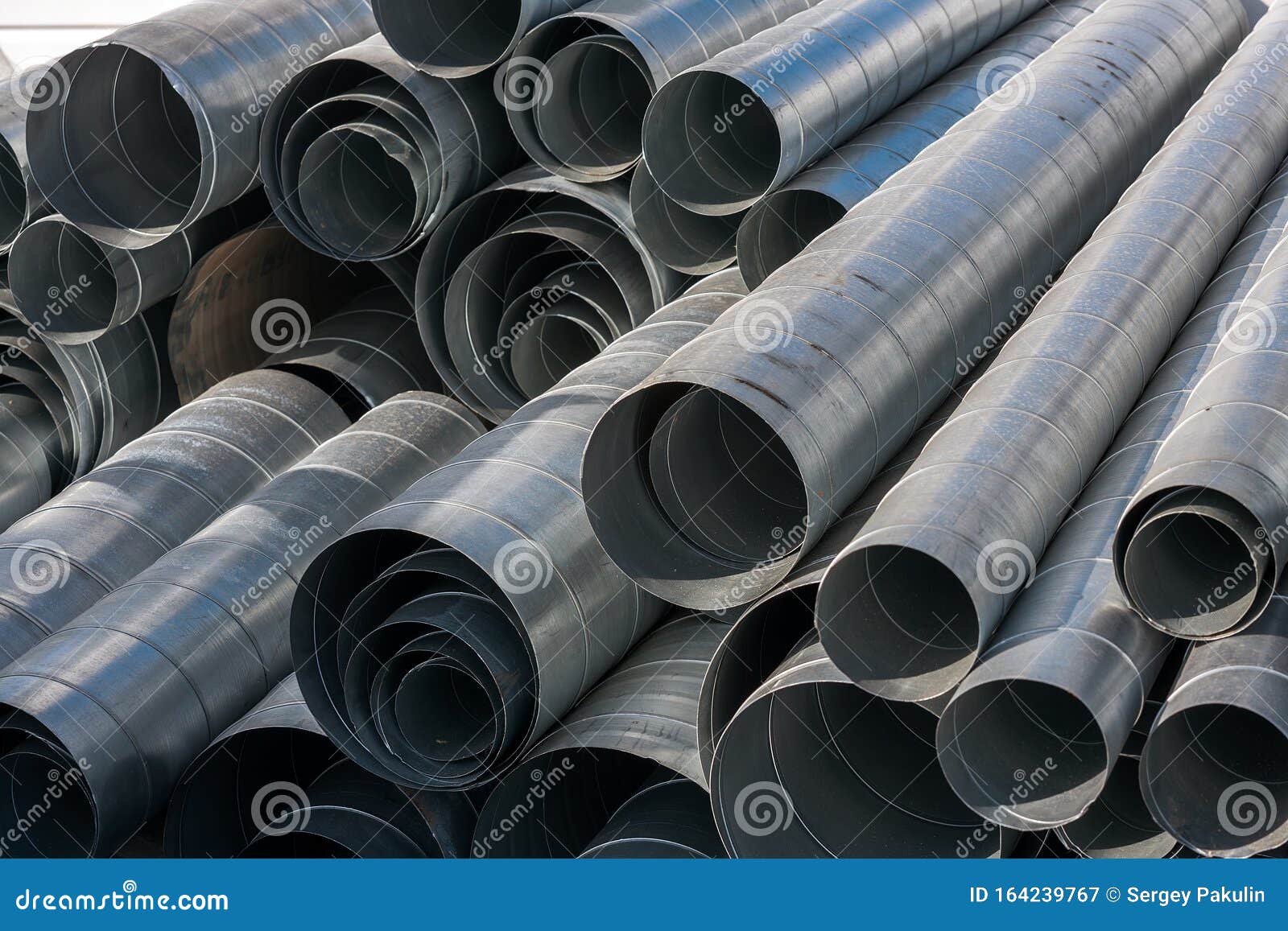 Pipes For Exhaust And Ventilation From The Room. An Example Of ...