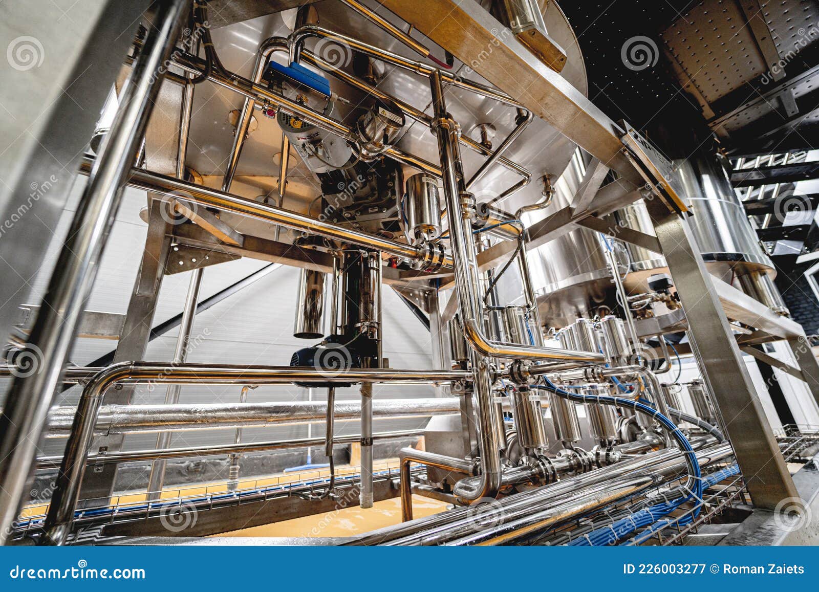 Pipes and Fittings at a Craft Modern Brewery Stock Image - Image of ...