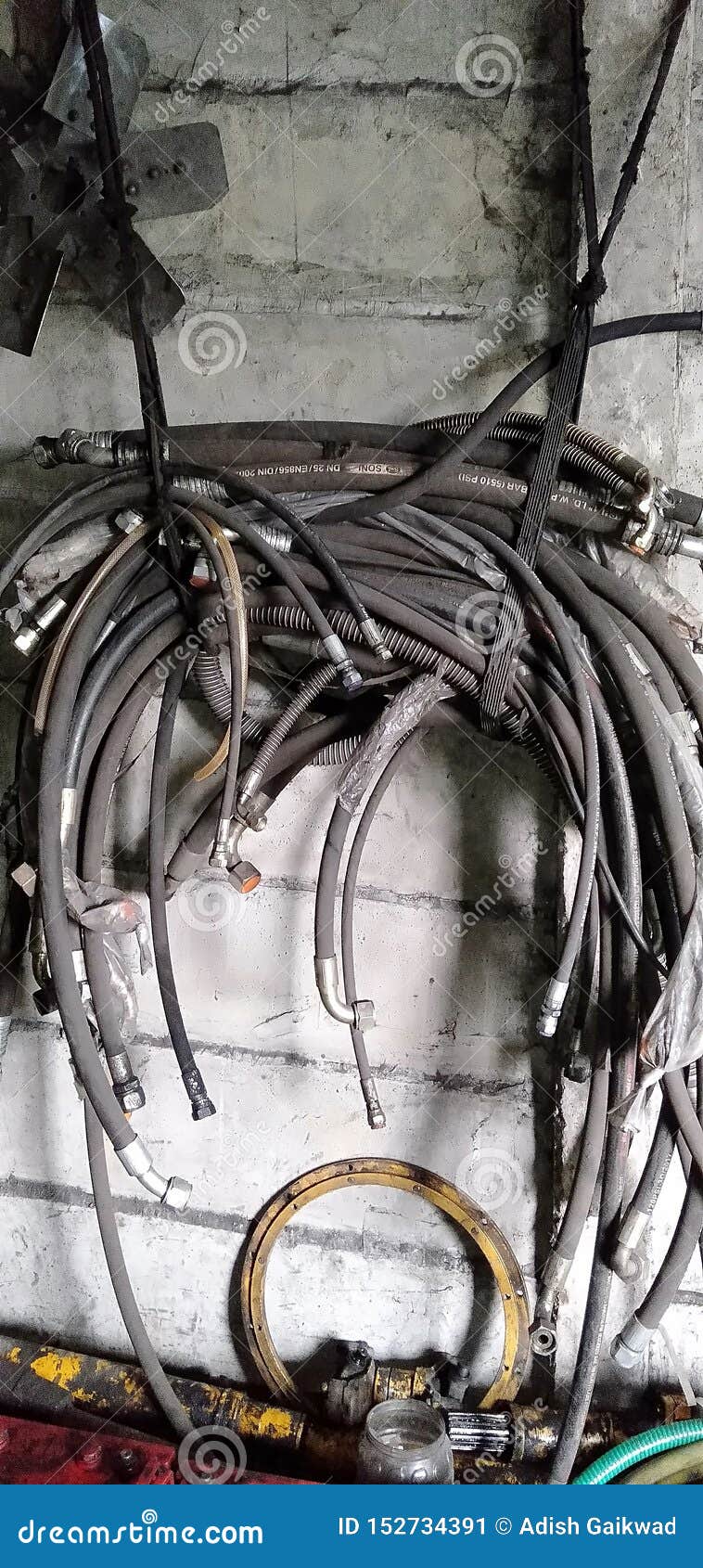 Pipes Hanging in the Store Room Stock Image - Image of wire, hanging ...