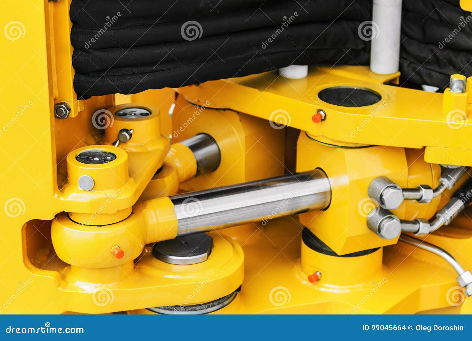Pipes and the Hydraulic System of the Tractor or Excavator Stock Photo ... Pipes and the Hydraulic System of the Tractor or Excavator Stock Photo ...