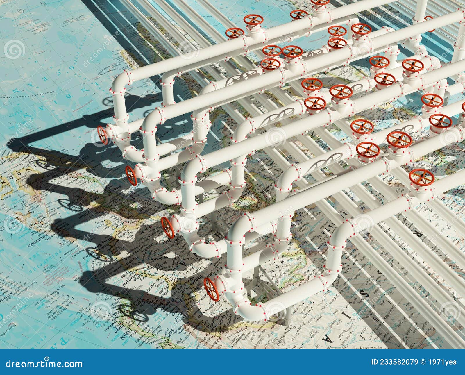 Factory pipes stock illustration. Illustration of smoke - 233582079