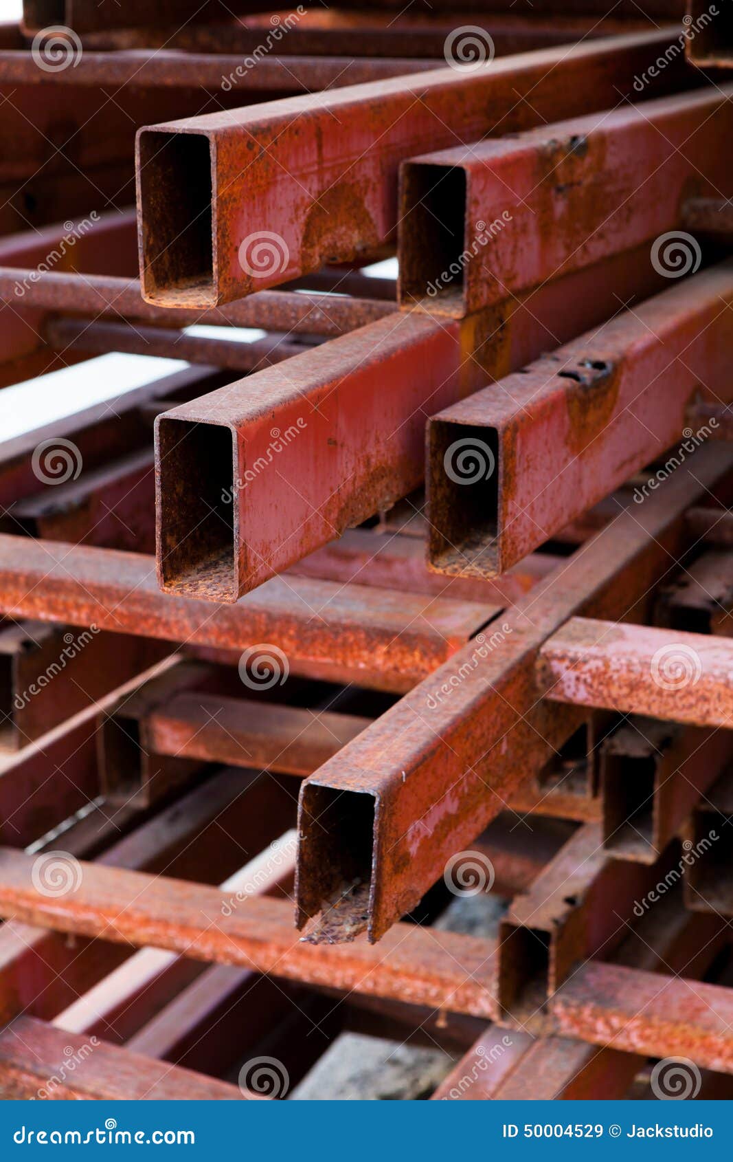 Pipes metal square section stock image. Image of elements - 50004529
