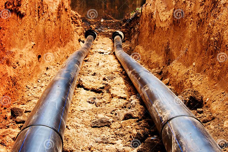 Pipes new pipeline stock photo. Image of construction - 17141446
