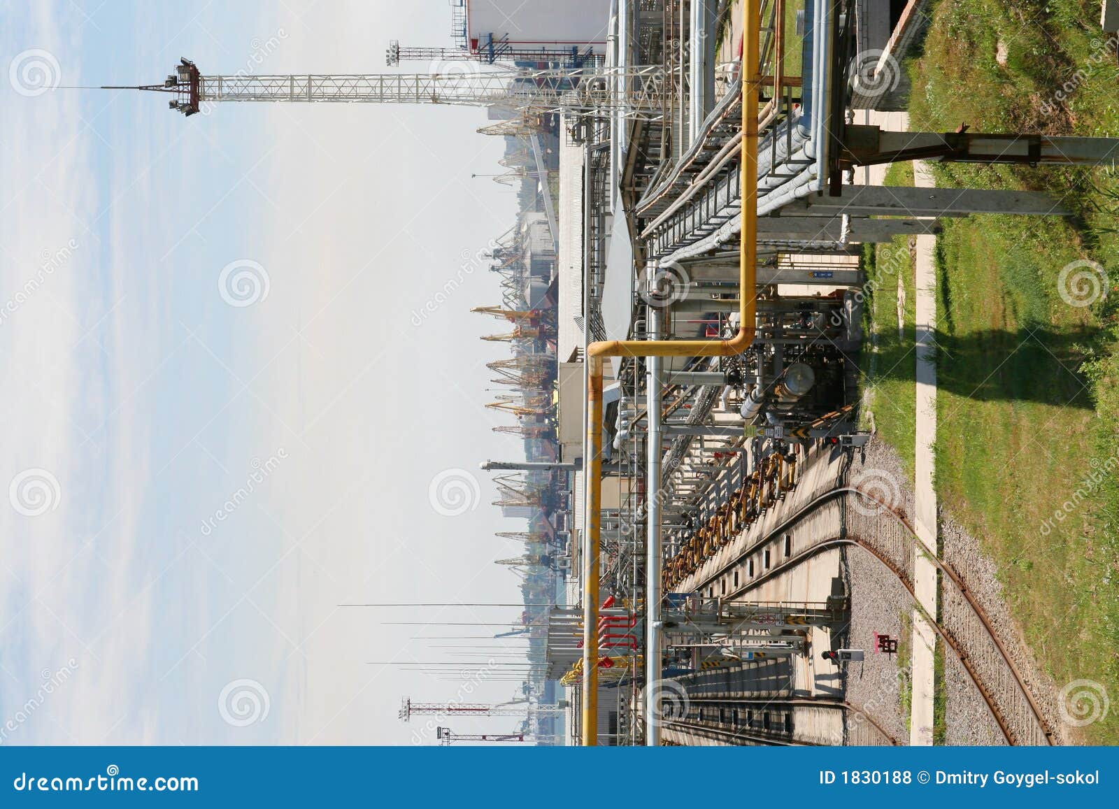 Pipes in oil harbor stock photo. Image of chemical, heavy - 1830188