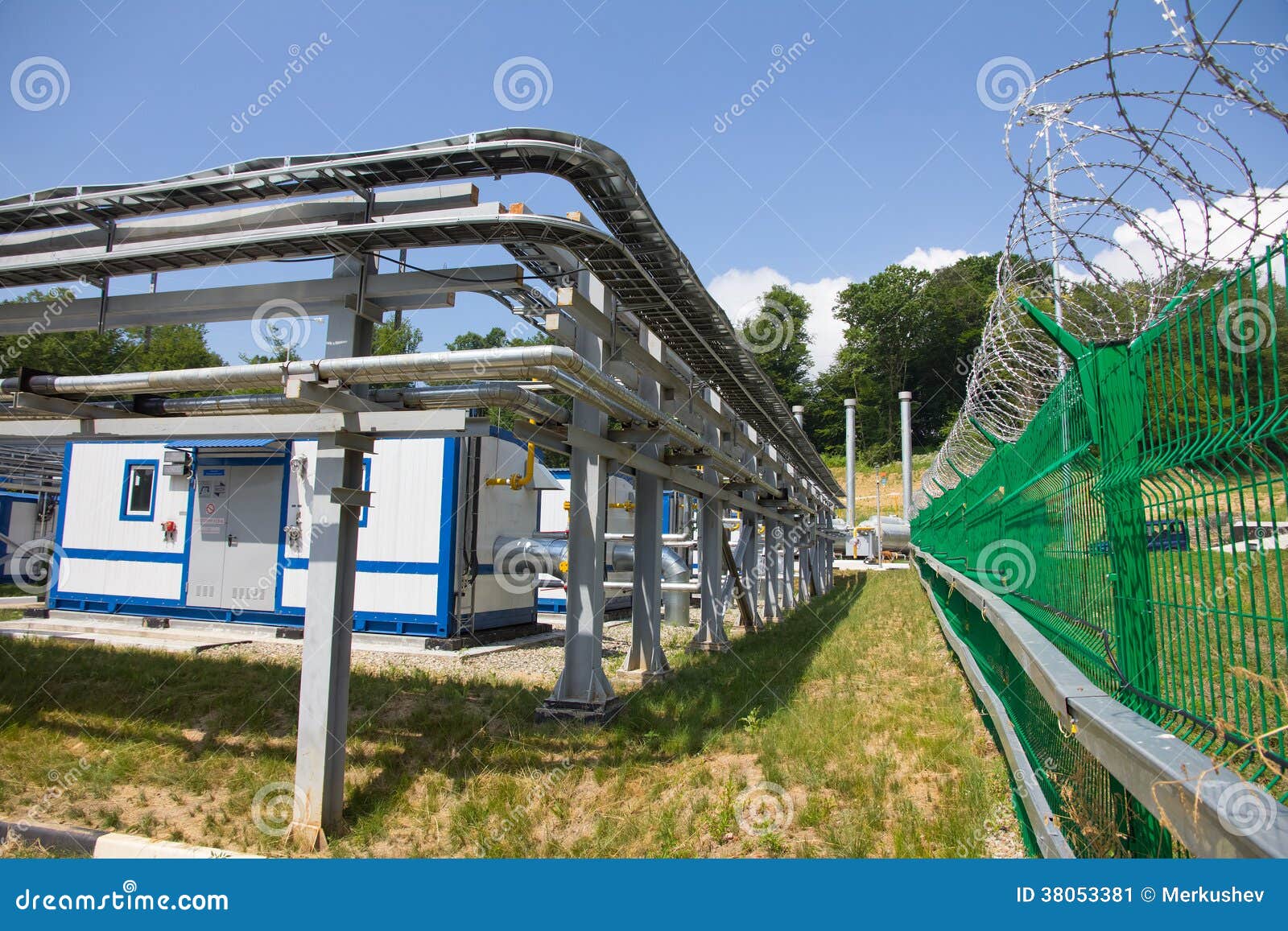 Pipes of power plant stock image. Image of pipeline, chemical - 38053381