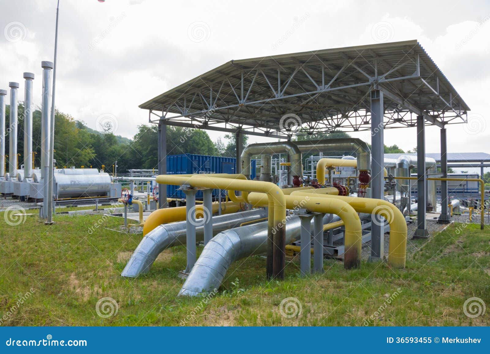Pipes of power plant stock image. Image of pipeline, chemistry - 36593455