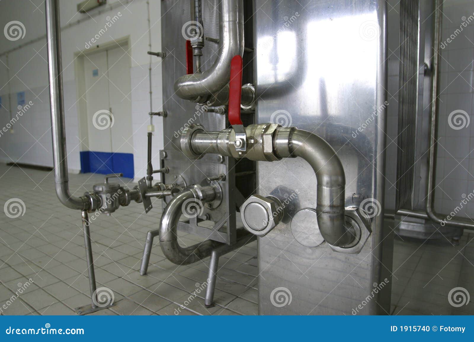 Pipes Pressure Valves in Factory Stock Photo - Image of engineering ...