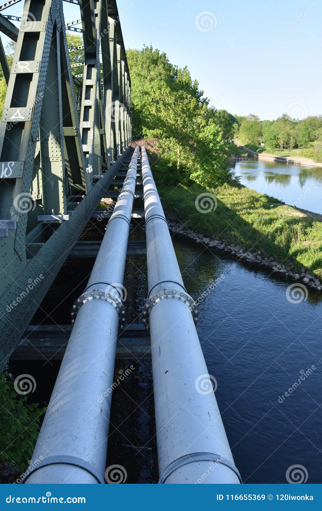 Pipes stock image. Image of river, city, flow, engineering - 116655369