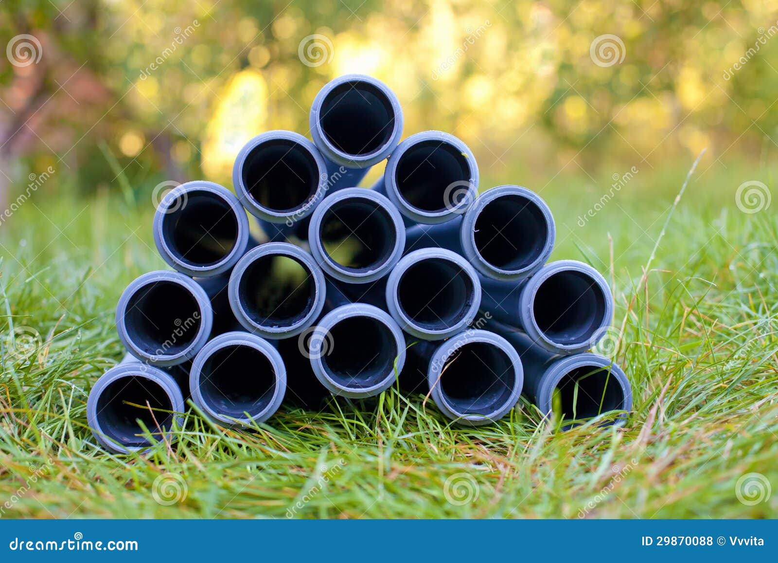 Sewers pipe stock photo. Image of many, outdoor, lawn - 29870088