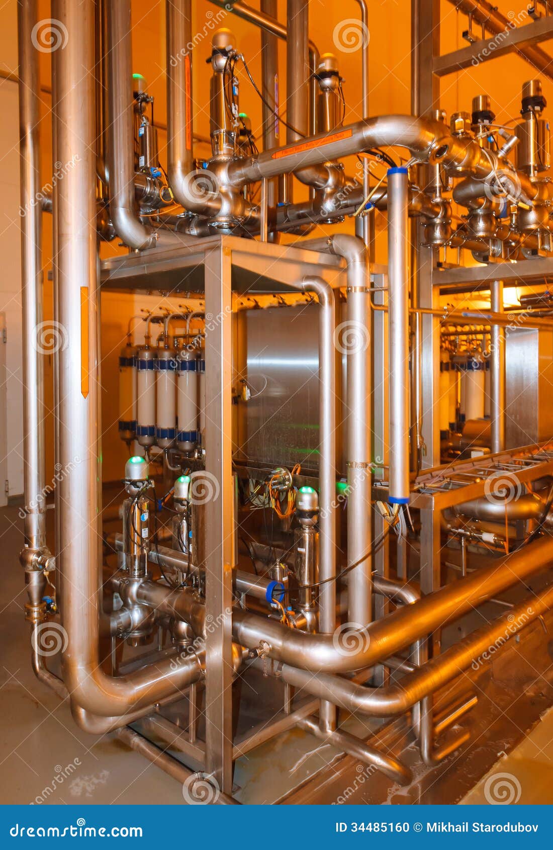 Pipes, Tanks for the Food Industry Stock Photo - Image of industry ...