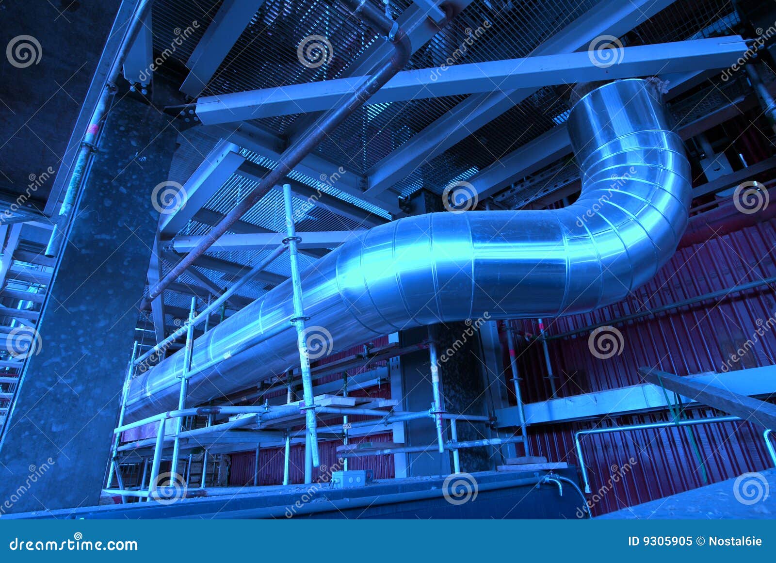 Pipes, Tubes, Stairs and Ladders Stock Image - Image of high, energy ...