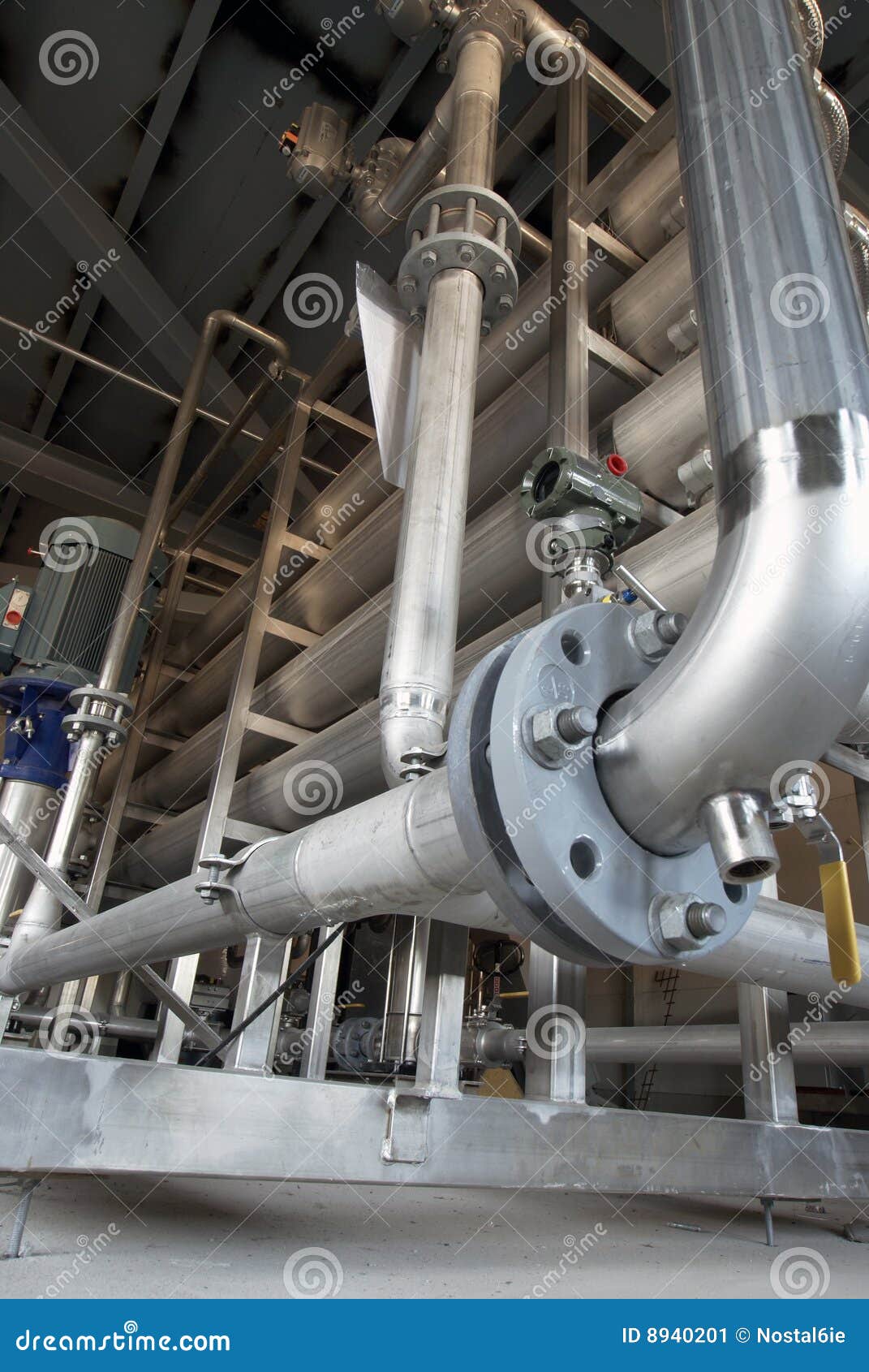 Pipes, Tubes, Valves at a Power Plant Stock Image - Image of ...
