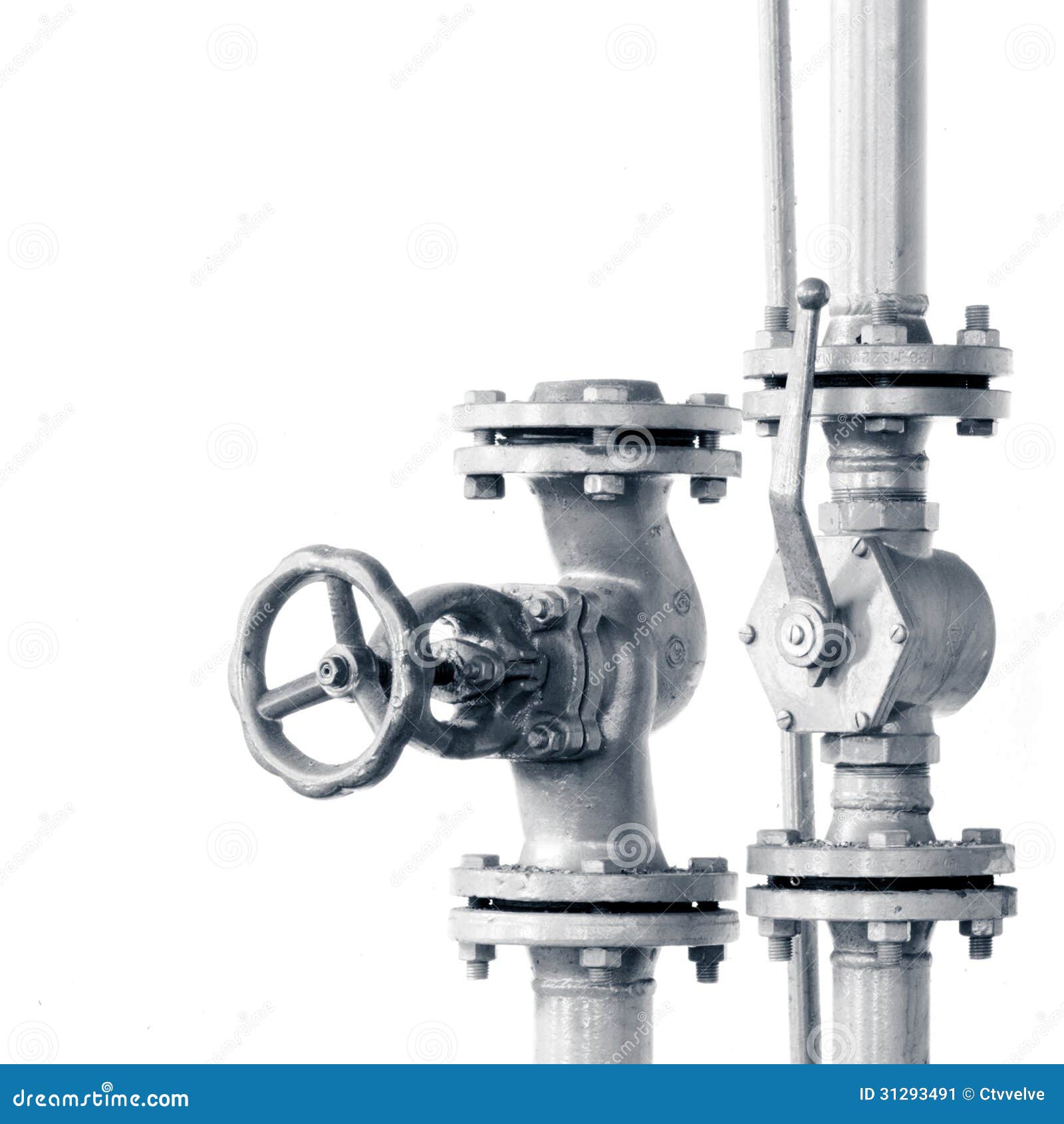 Pipes valve connection stock image. Image of engineering - 31293491
