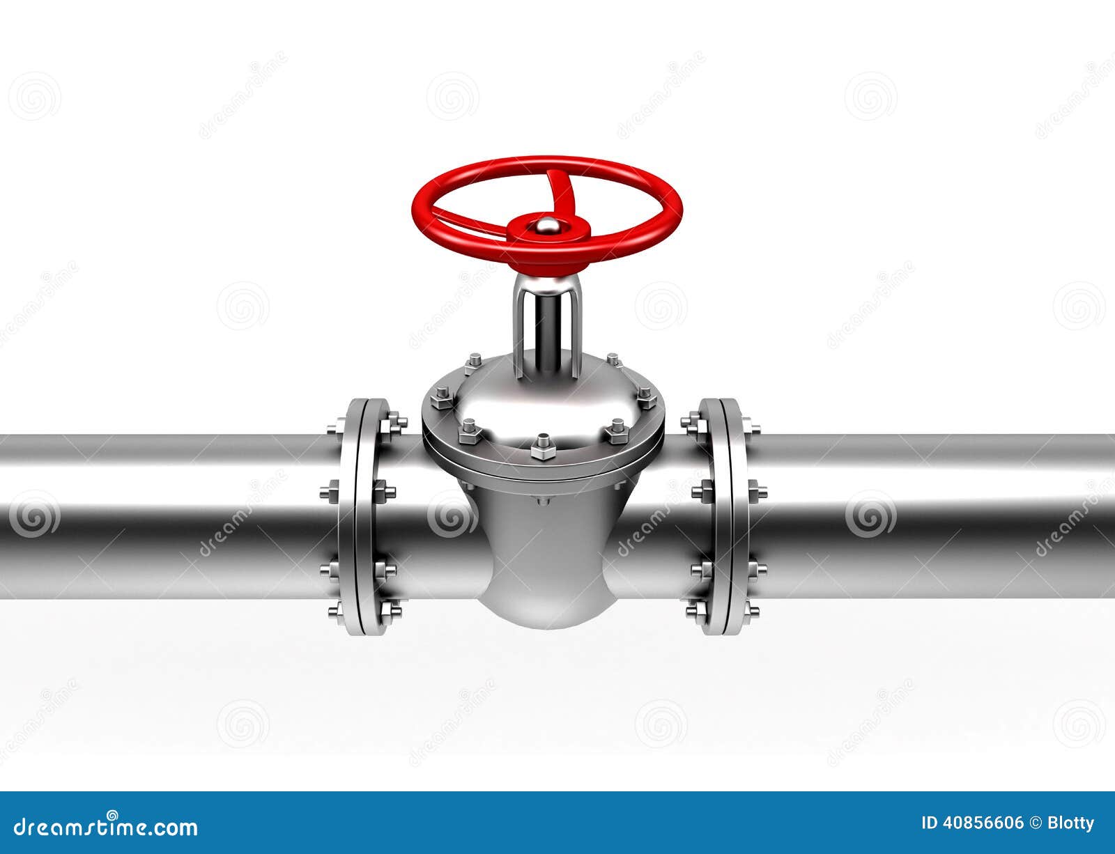 Pipes Valve Connection - Isolated Stock Illustration - Illustration of ...