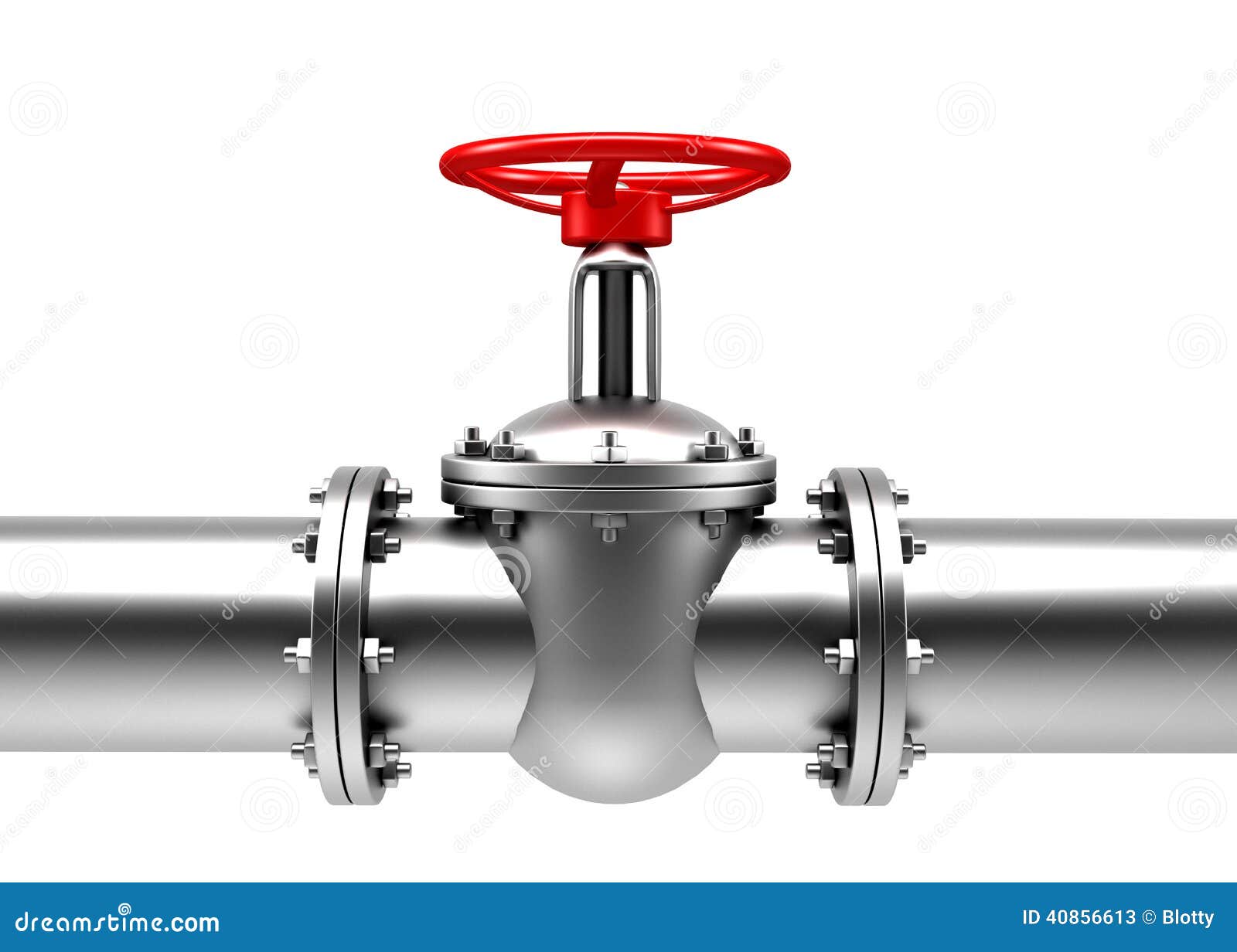 Pipes Valve Connection - Isolated Stock Illustration - Illustration of ...
