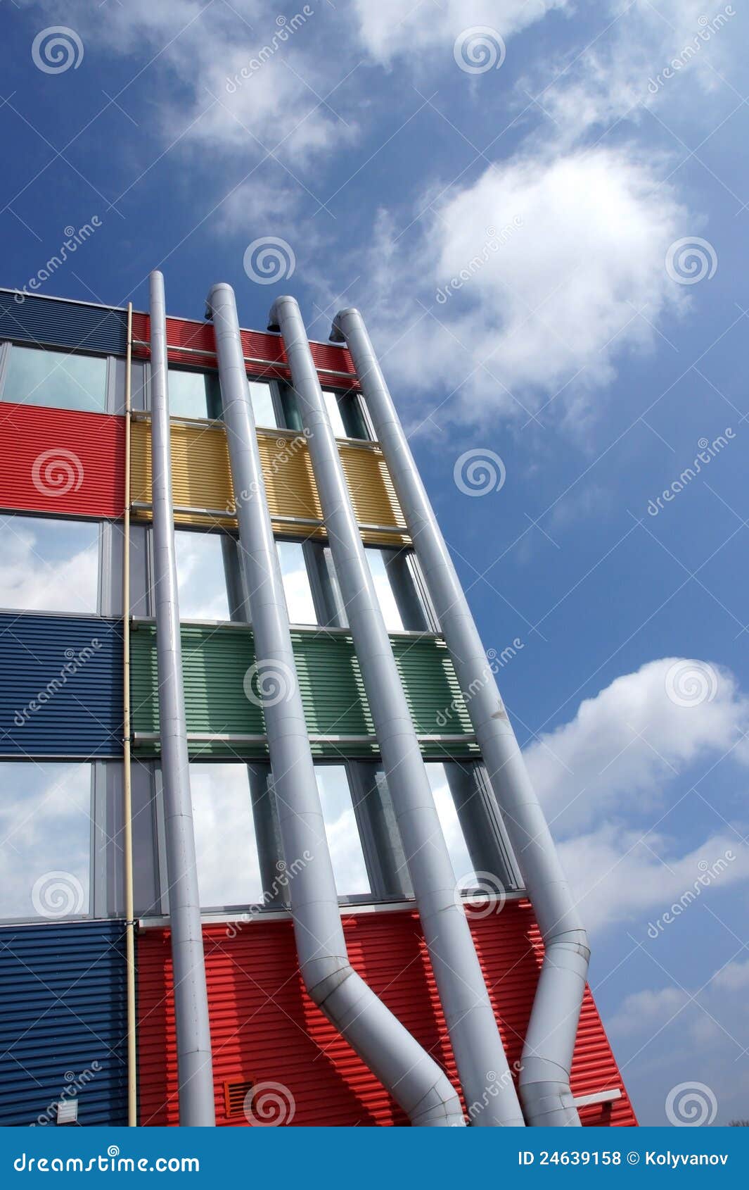 Pipes on a wall stock photo. Image of tube, engineering - 24639158