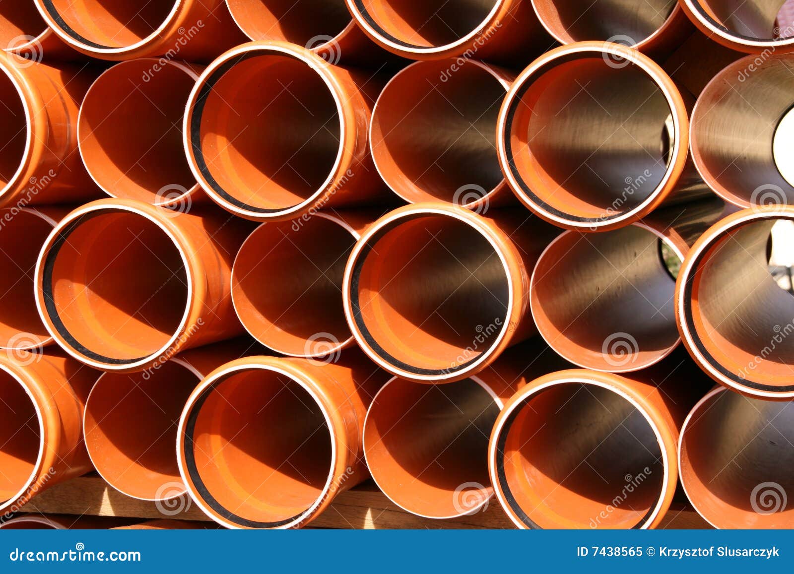 Pipes warehouse abstract stock image. Image of pipeline - 7438565