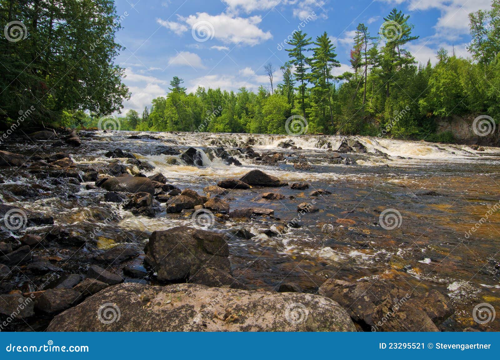 Pipestone Falls, Bwcaw, Minnesota Stock Image - Image of natural ...