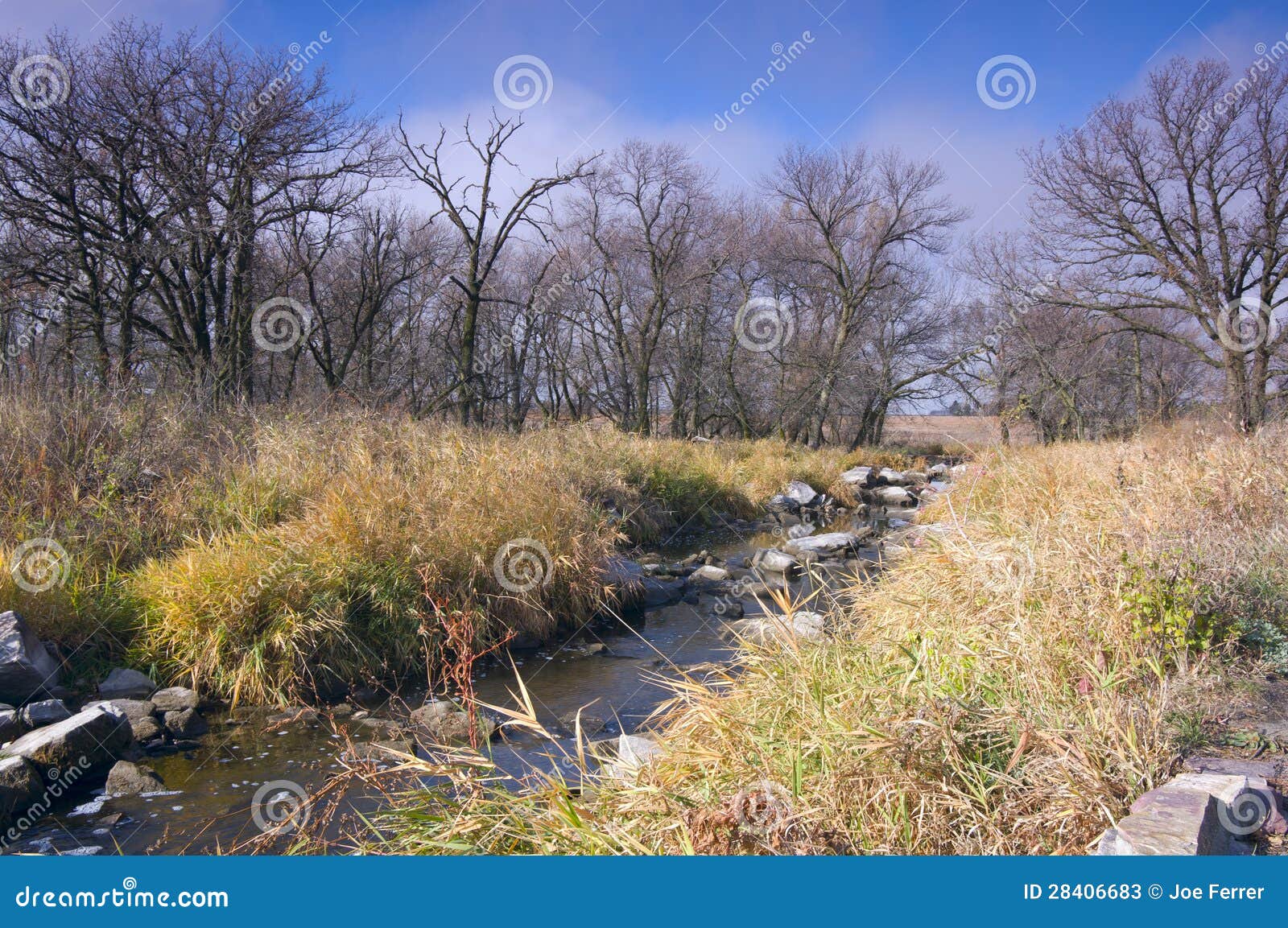 Pipestone National Monument and Creek Stock Image - Image of stream ...