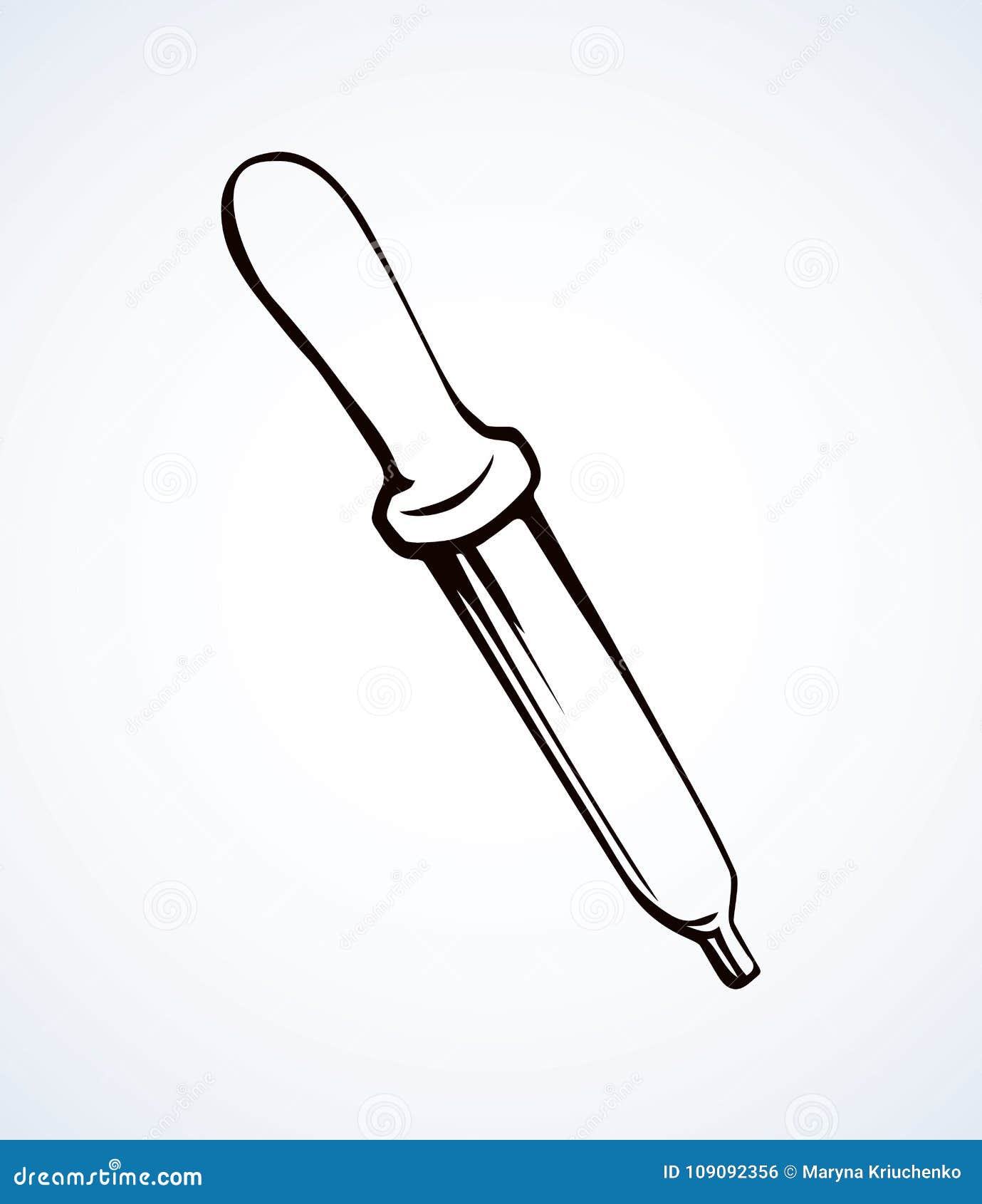 Pipet Vector tekening vector illustratie. Illustration of ontwerp ...
