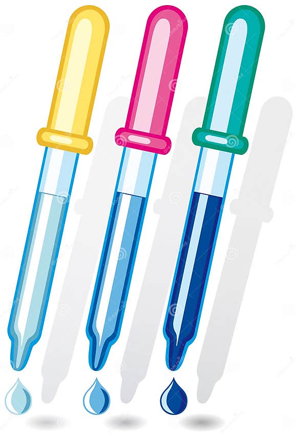 Pipetas ilustración del vector. Ilustración de pipeta - 18758956