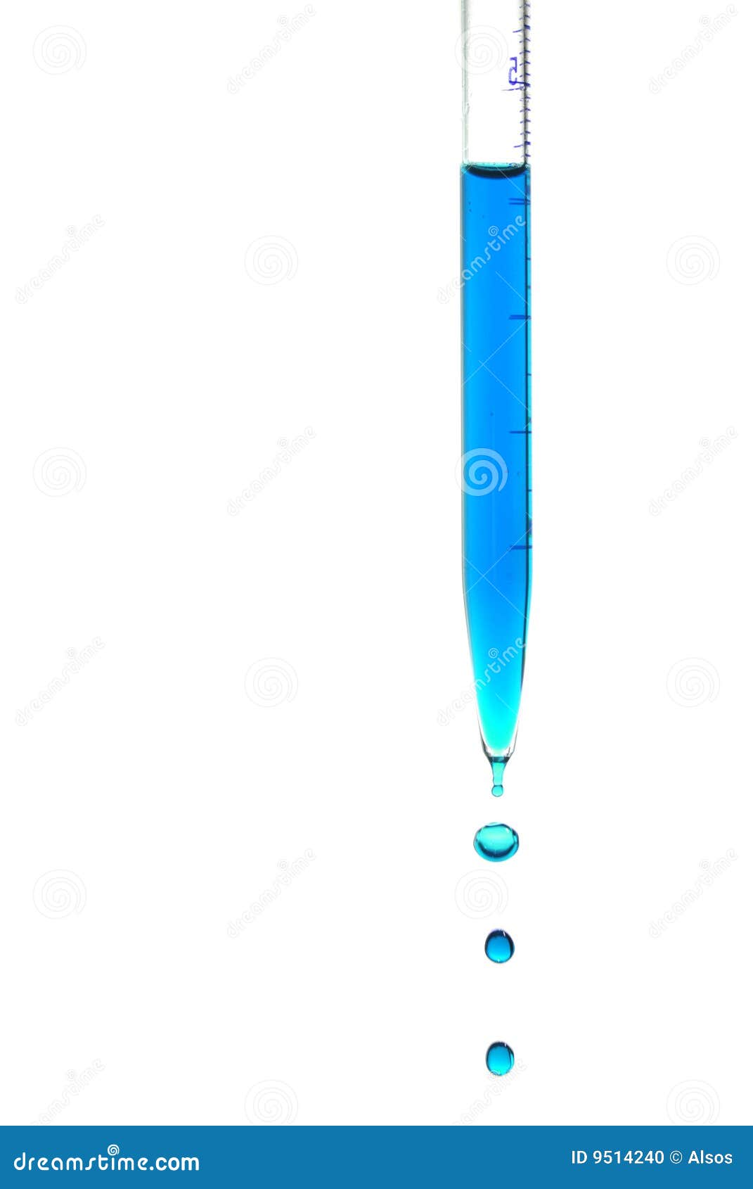 Pipette stock photo. Image of isolated, liquid, close - 9514240
