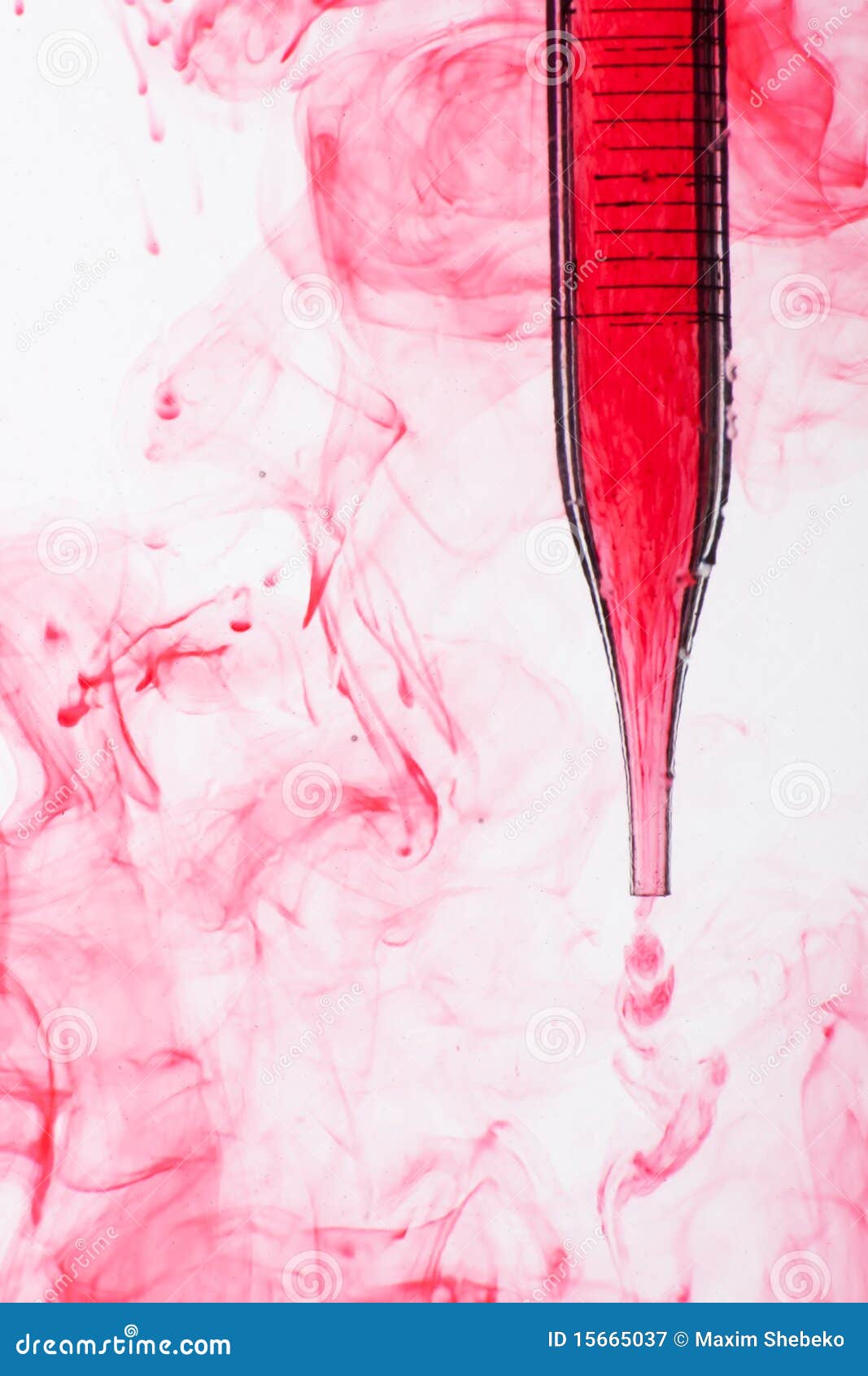 Pipette Avec Le Liquide Rouge Image stock - Image du médical, recherche ...