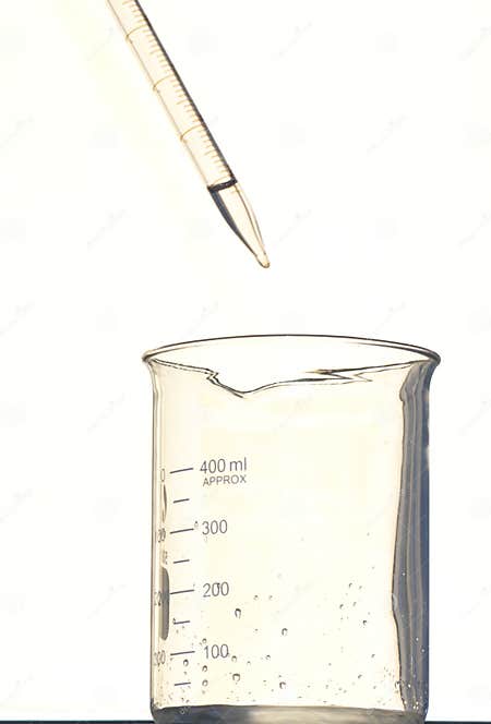 Pipette and beaker stock image. Image of drug, forensics - 20327867