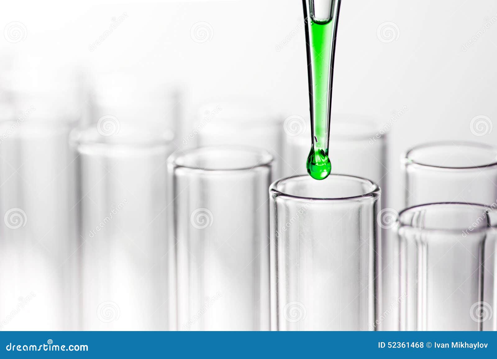 Pipette with Drop of Liquid Stock Photo - Image of glassware, fluid ...