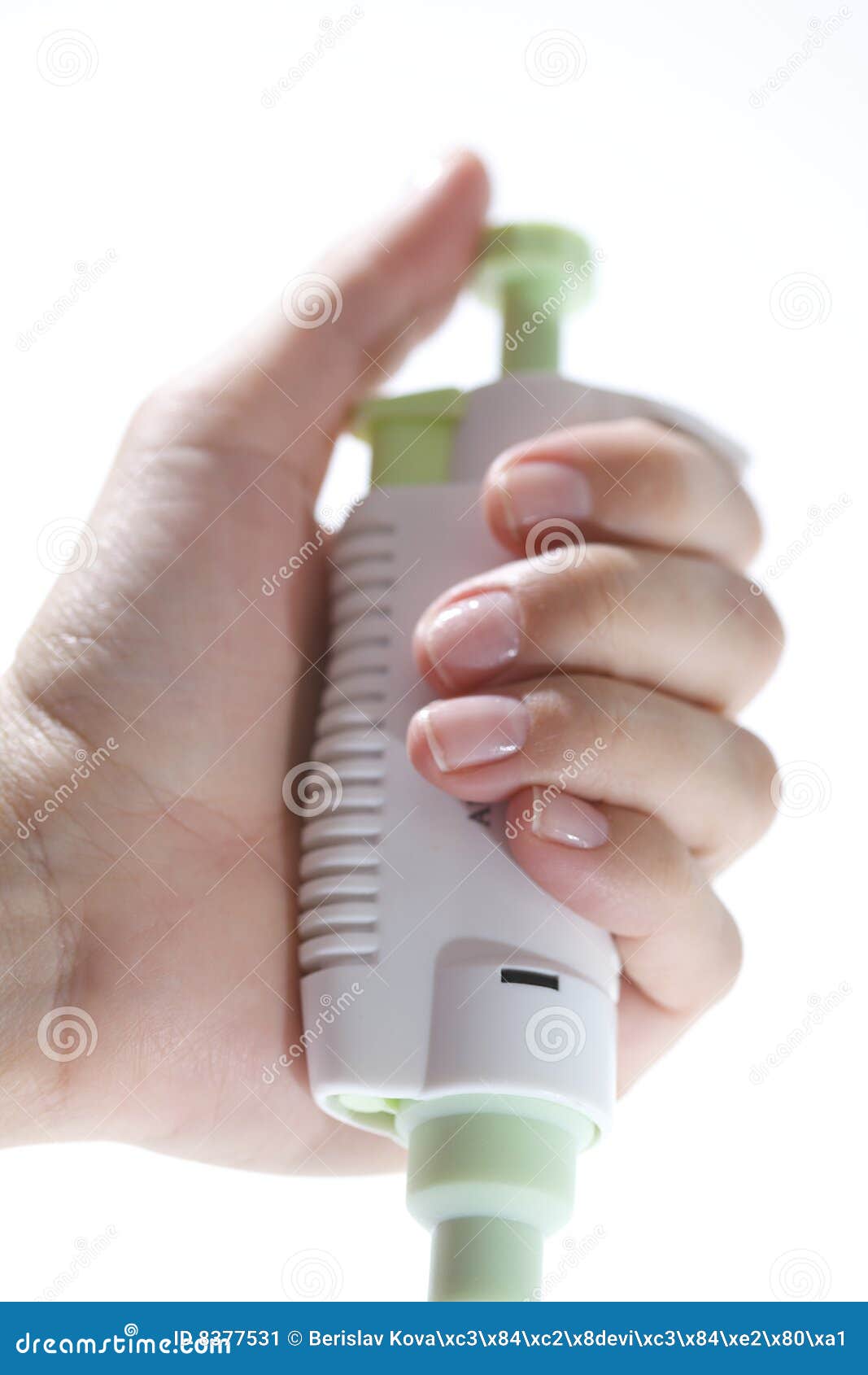 Pipette in hand stock image. Image of inject, laboratory - 8377531