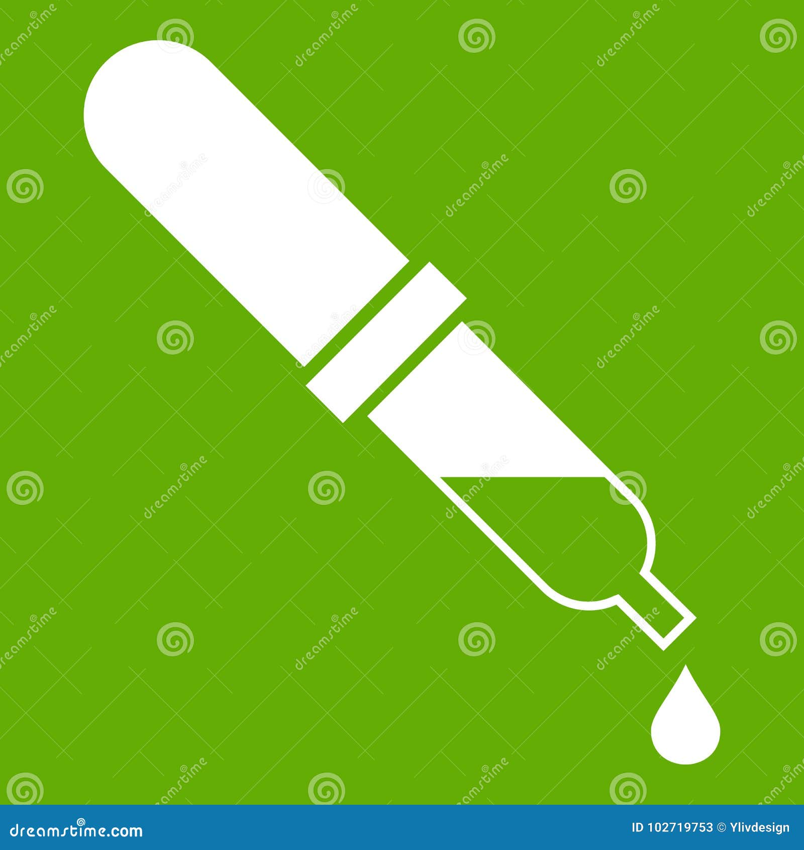 Pipette Icon. Simple Outline Pipette Vector Icon. On White Background ...