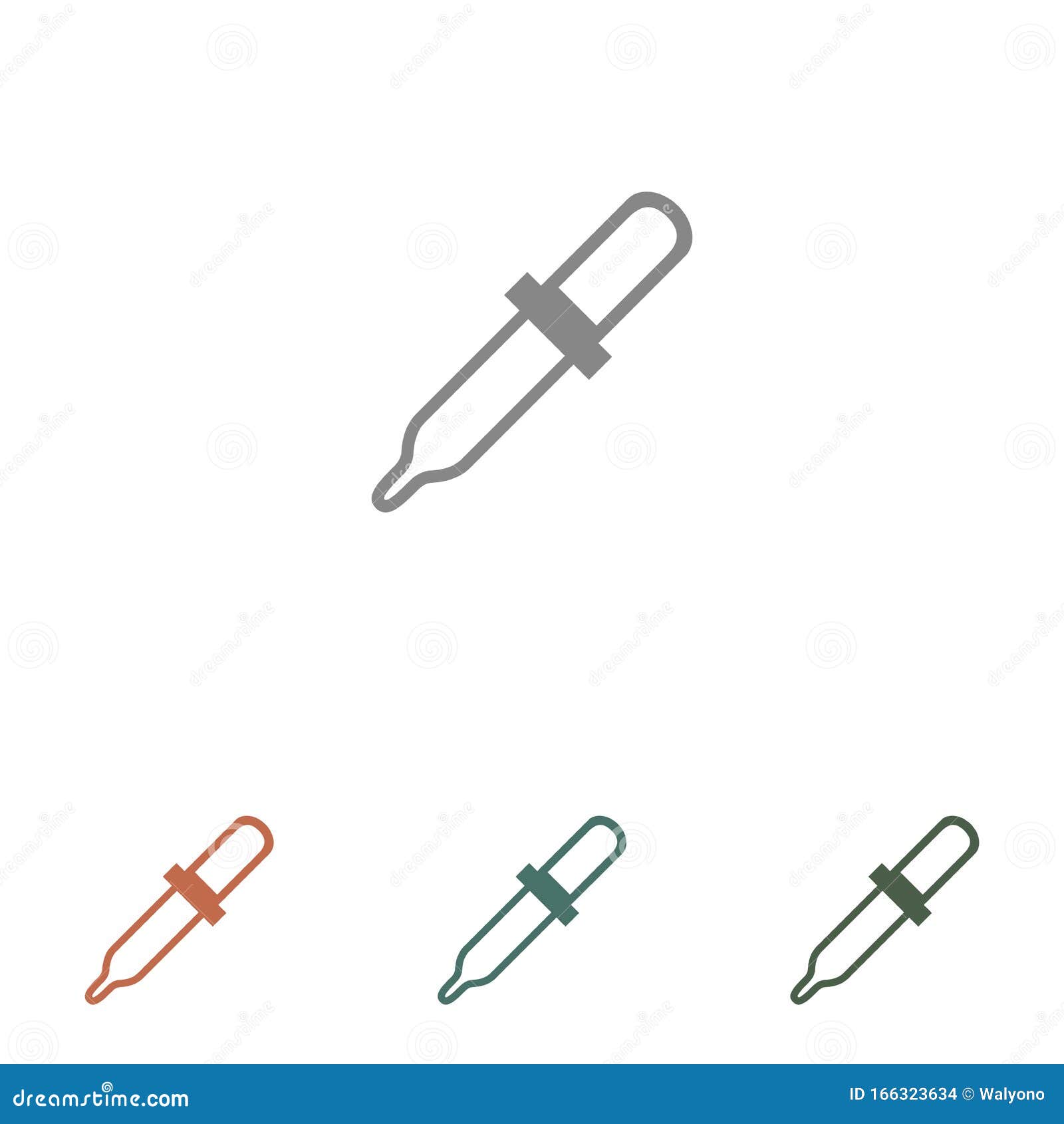 Pipette Icon Isolated on White Background Stock Illustration ...