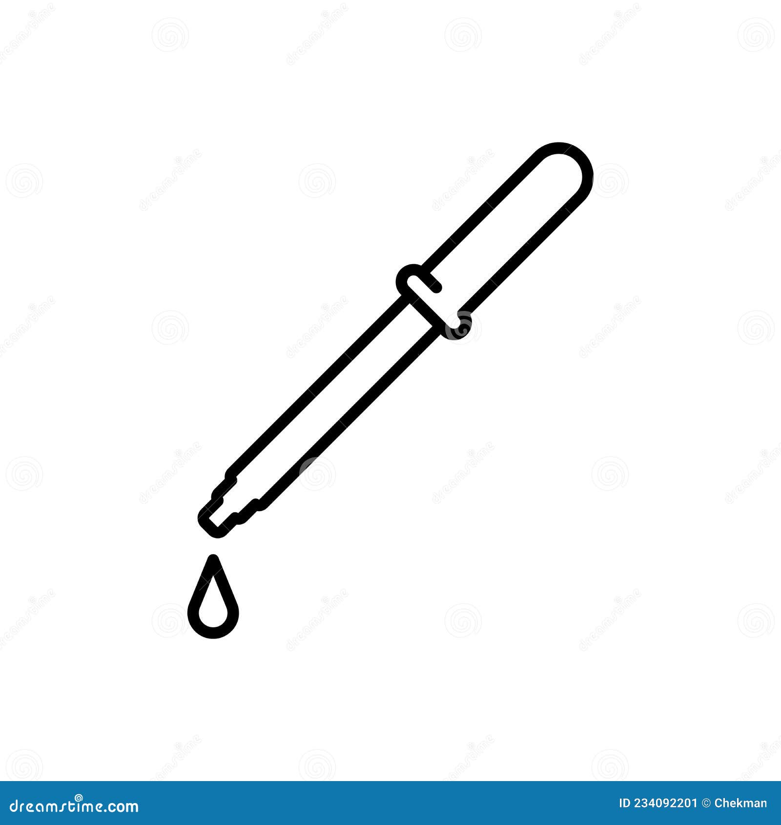Pipette Linear Icon. Modern Outline Pipette Logo Concept On Whit Vector ...
