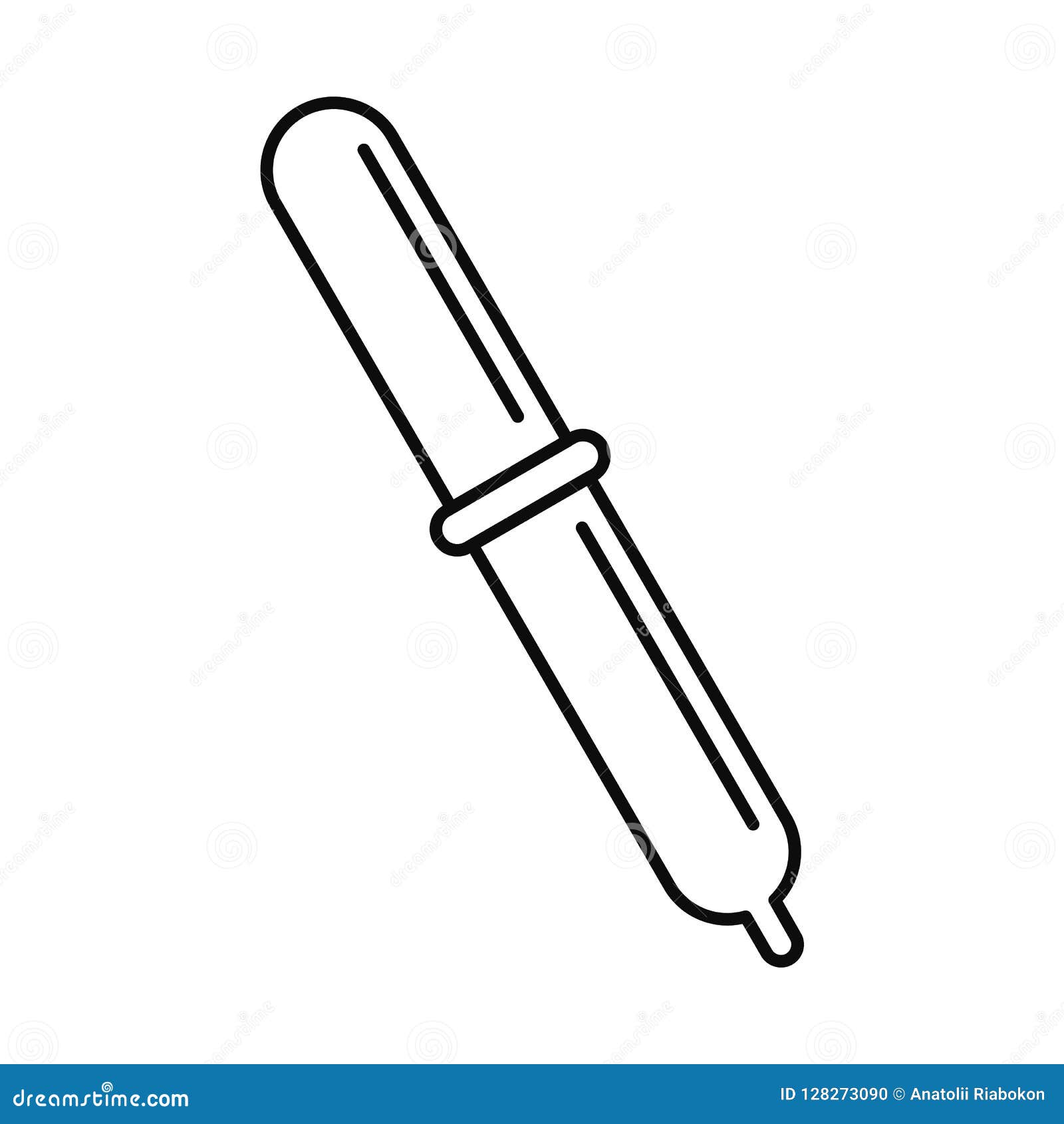 Pipette Icon, Outline Style Stock Vector - Illustration of container ... Pipette Icon, Outline Style Stock Vector - Illustration of container ...