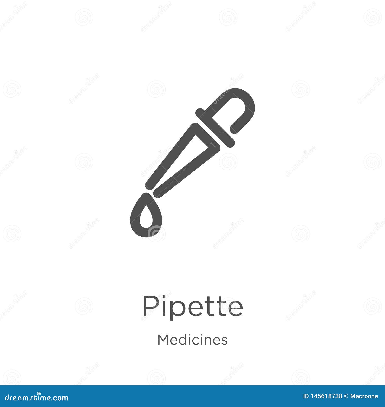 Pipette Icon. Pipette Linear Icon. Black Pipette Icon. Pipette Sign ...