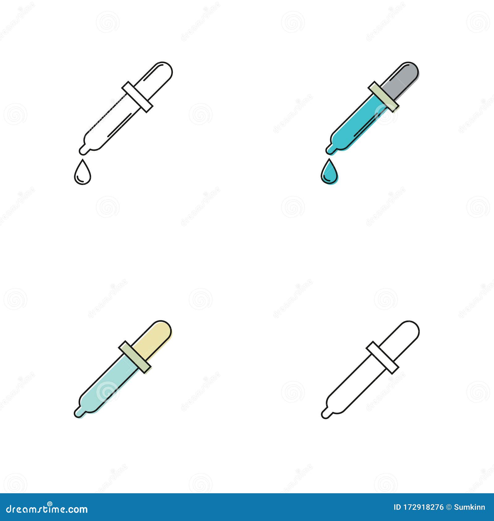 Pipette Linear Icon. Modern Outline Pipette Logo Concept On Whit Vector ...