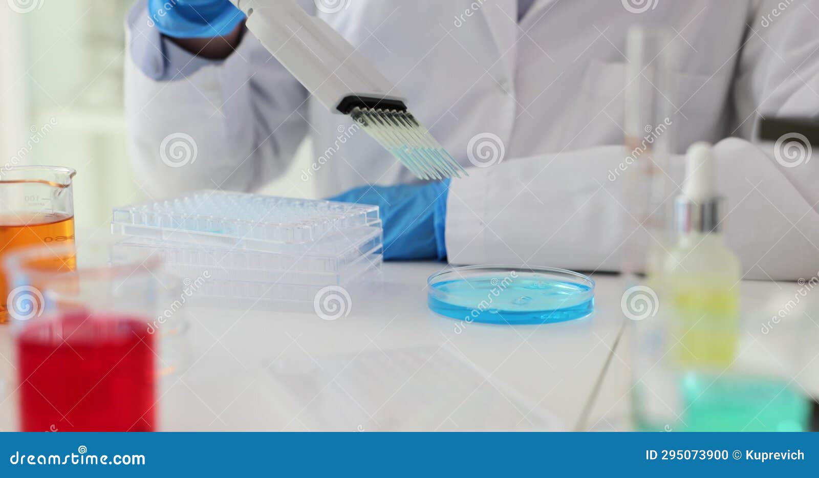 Pipette Samples into Deep Well Plate Stock Footage - Video of scientist ...