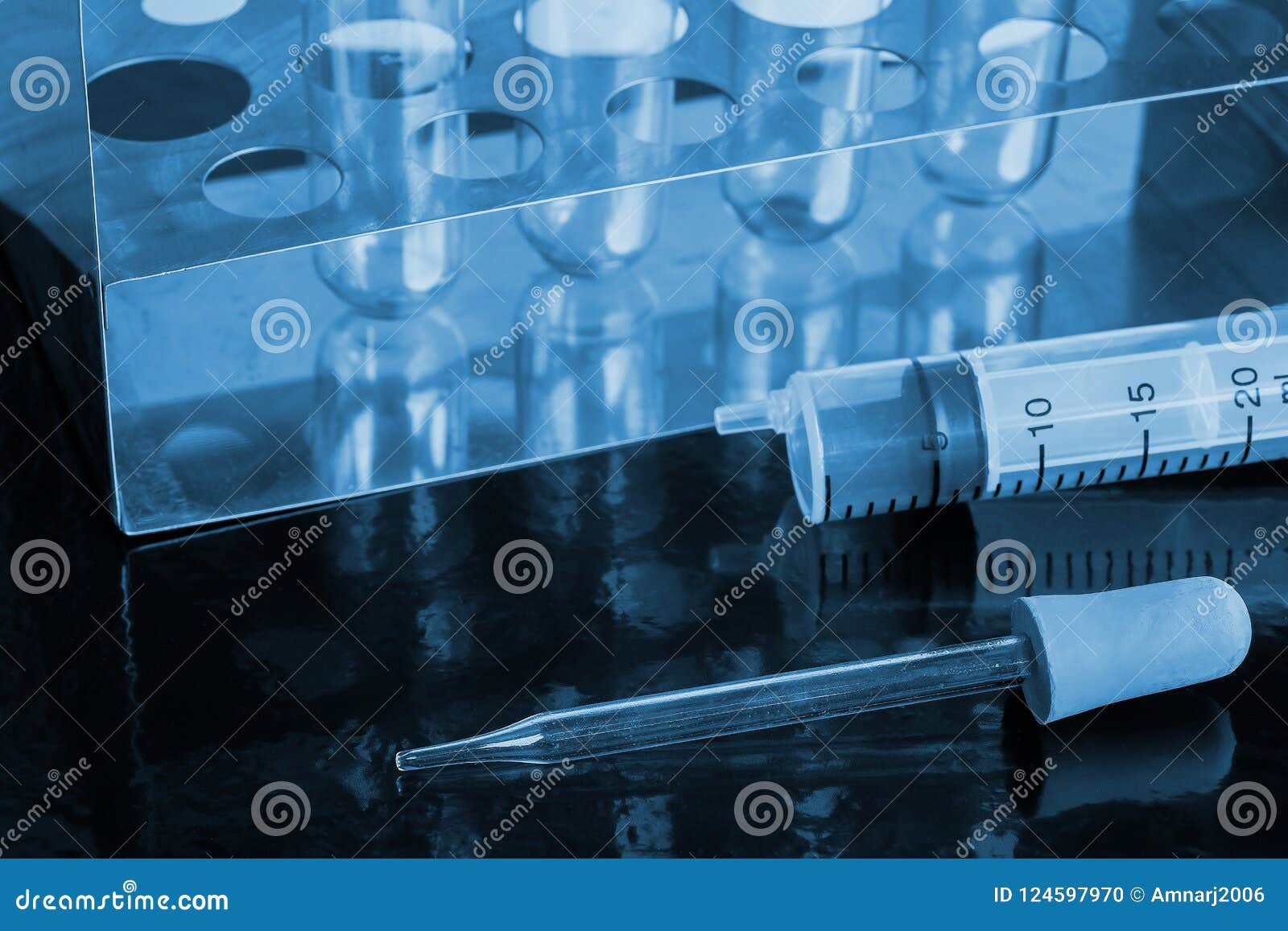 Pipette and Syringe Science Laboratory Equipment Stock Photo - Image of ...