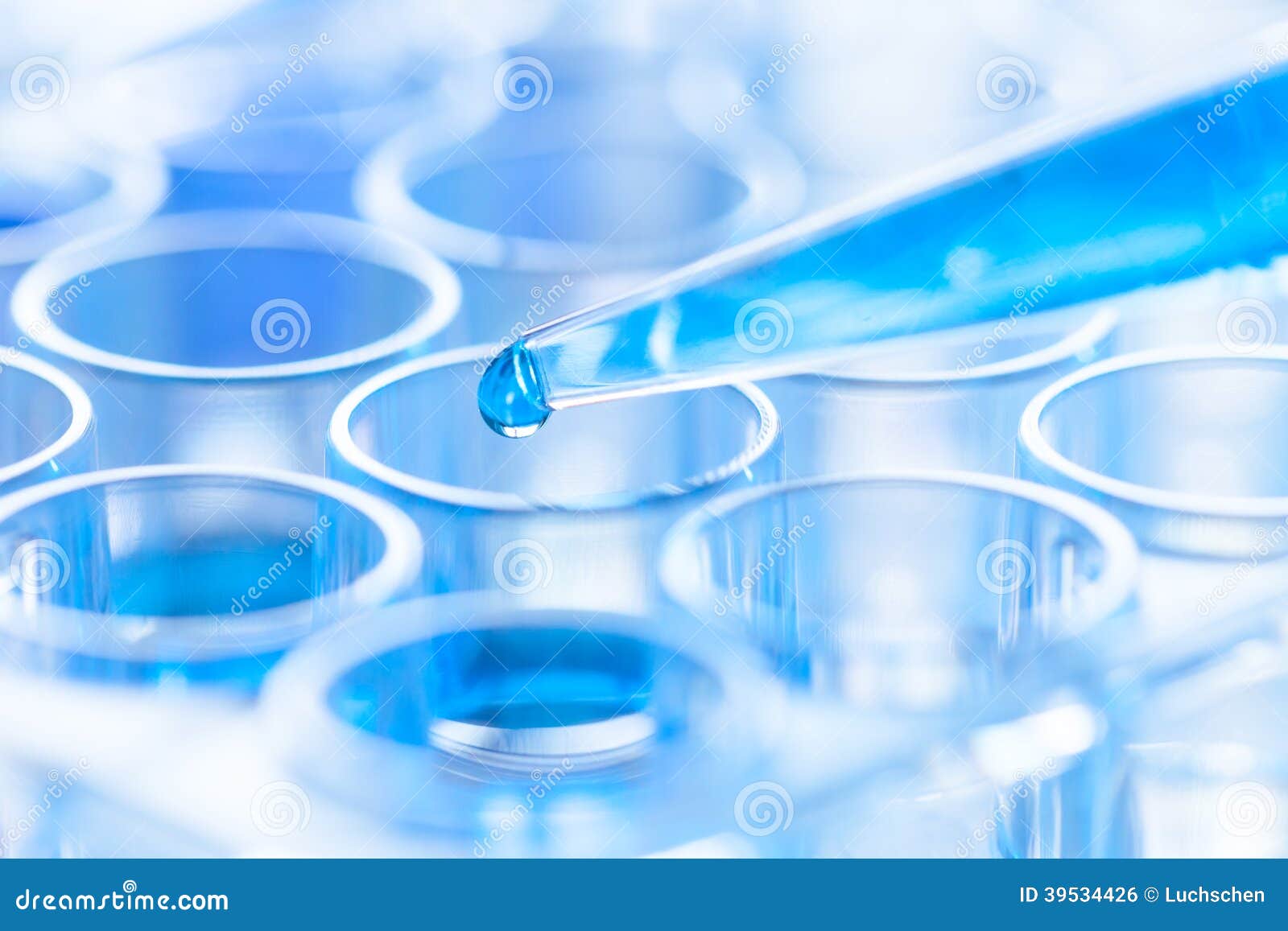 Pipette and Test Tube in Laboratory Stock Photo - Image of pharmacy ...