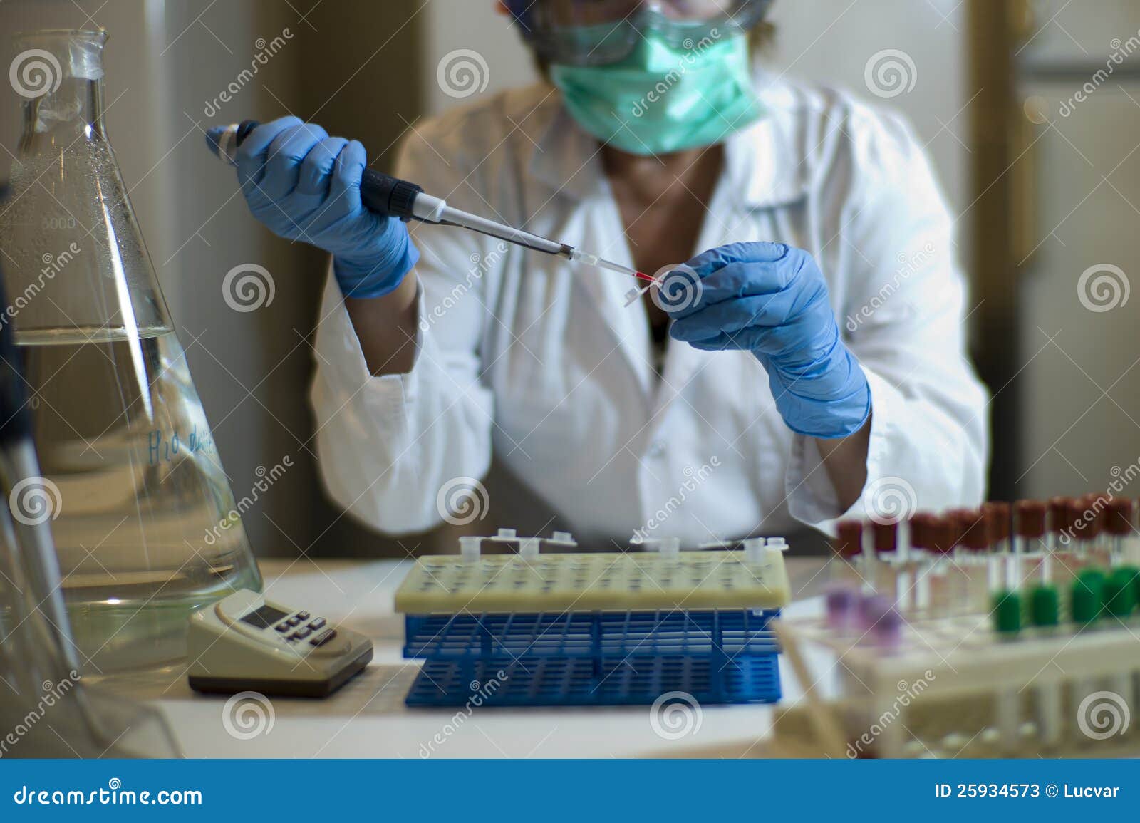 Pipetting stock image. Image of medicine, blue, hospital - 25934573