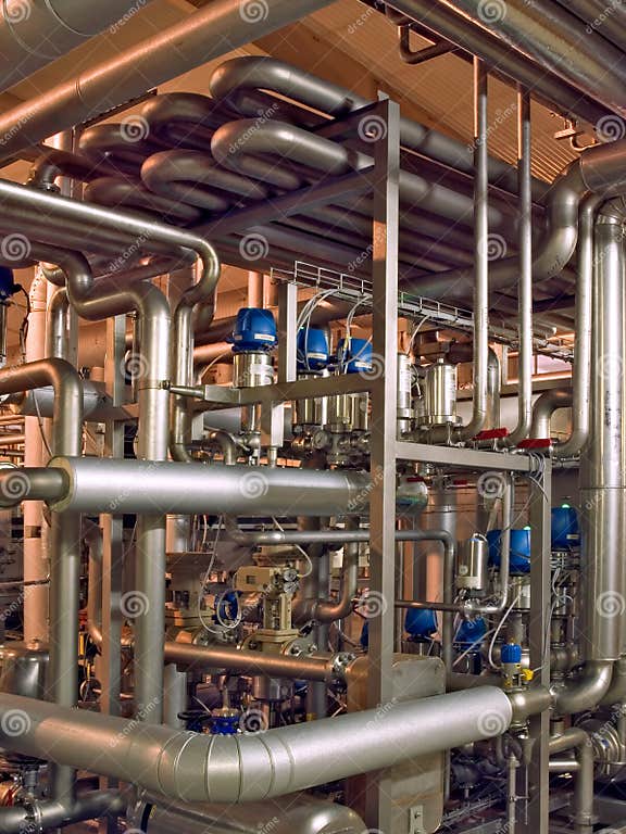 Piping. stock image. Image of factory, manufacture, aggregate - 9849519