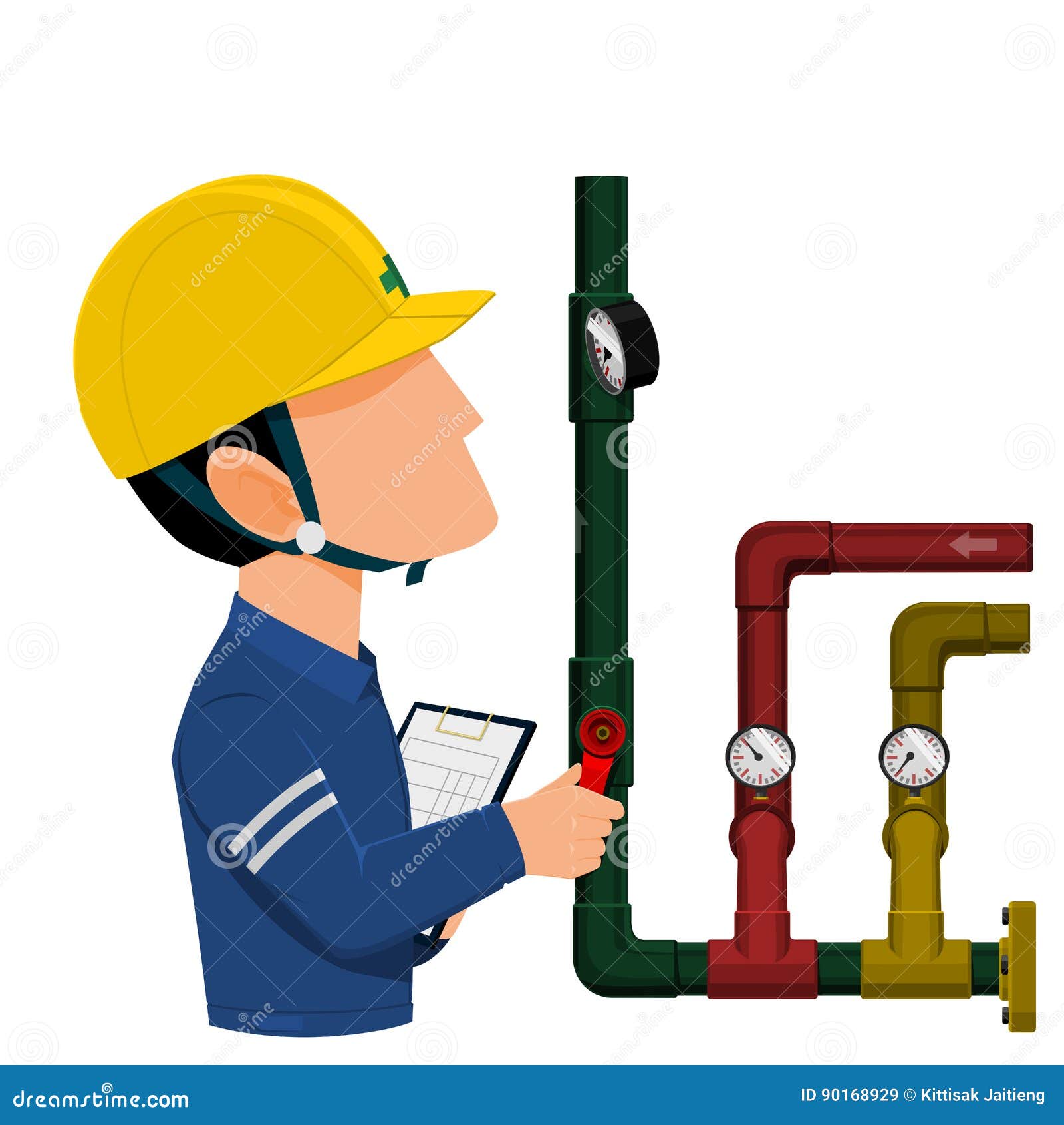 Piping audition stock vector. Illustration of inspection - 90168929