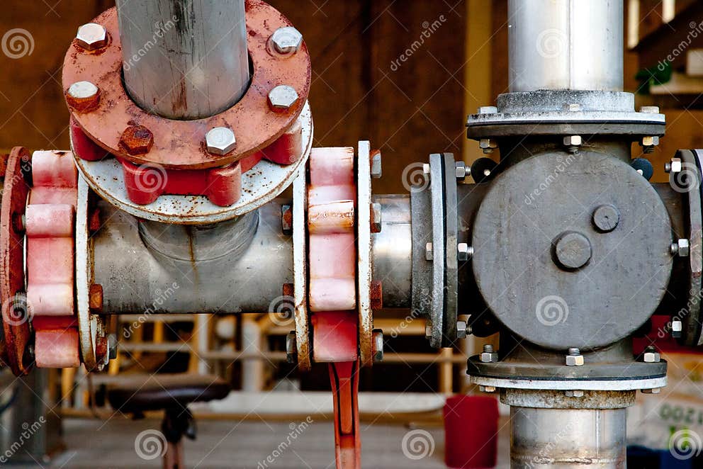 Piping Connection stock photo. Image of pipe, mechanical - 21892022